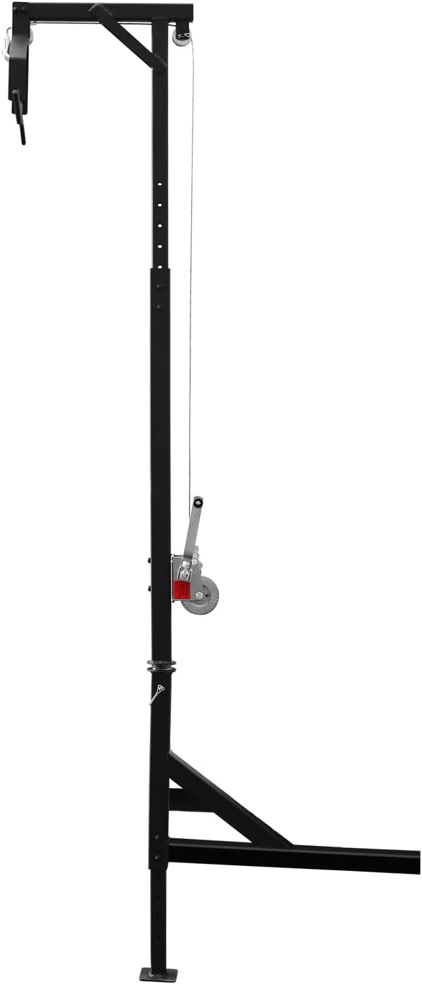 Vehicle Mounted Hand Lift, 600lbs with Extension Pole 360 Rotation ...