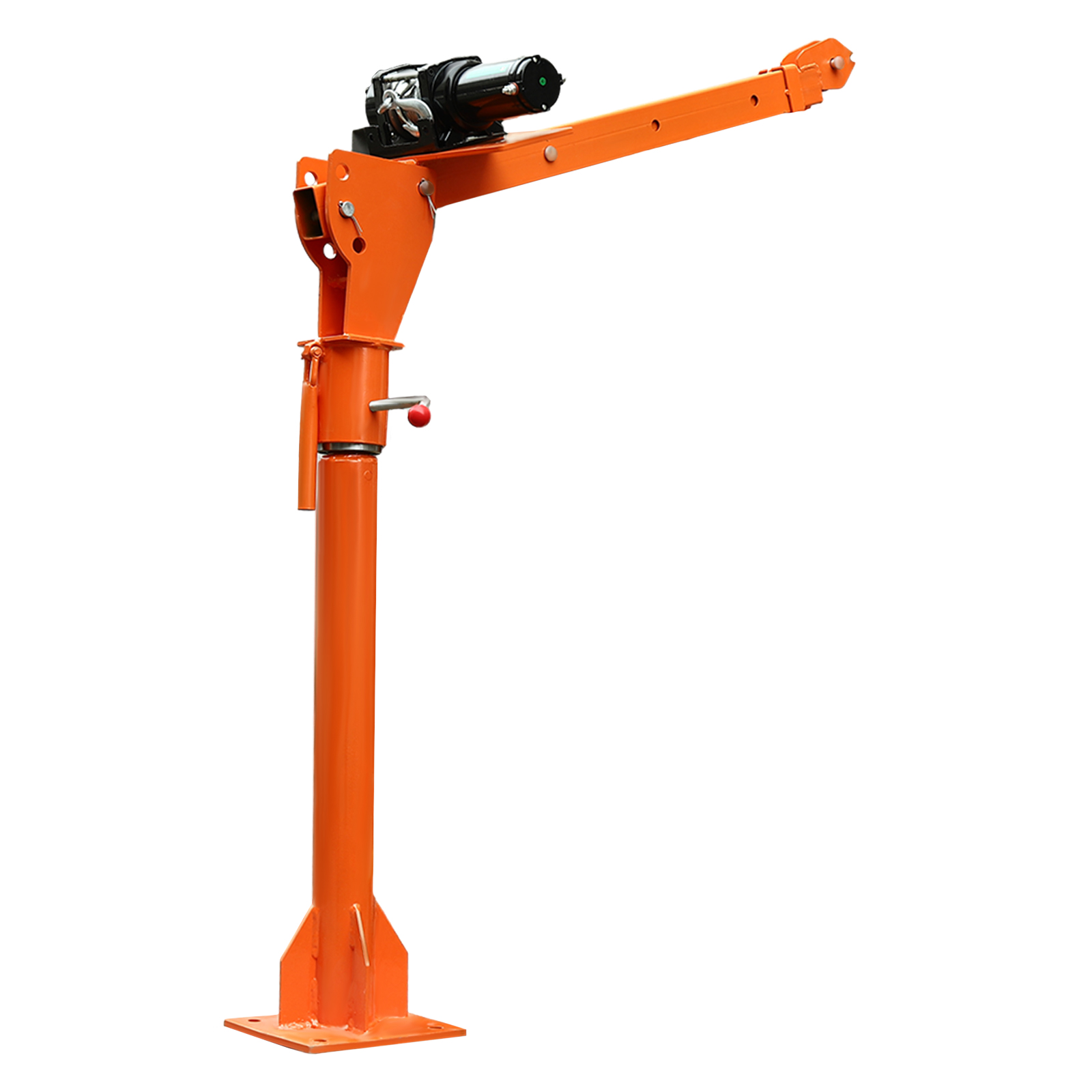Vehicle Mounted Manual Crane 1100lbs 4500lbs 12V Winch Pickup Truck Jib ...