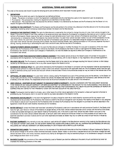 Vehicle Purchase Agreement Forms (2-Part) (100 per Pack) - Walmart.com