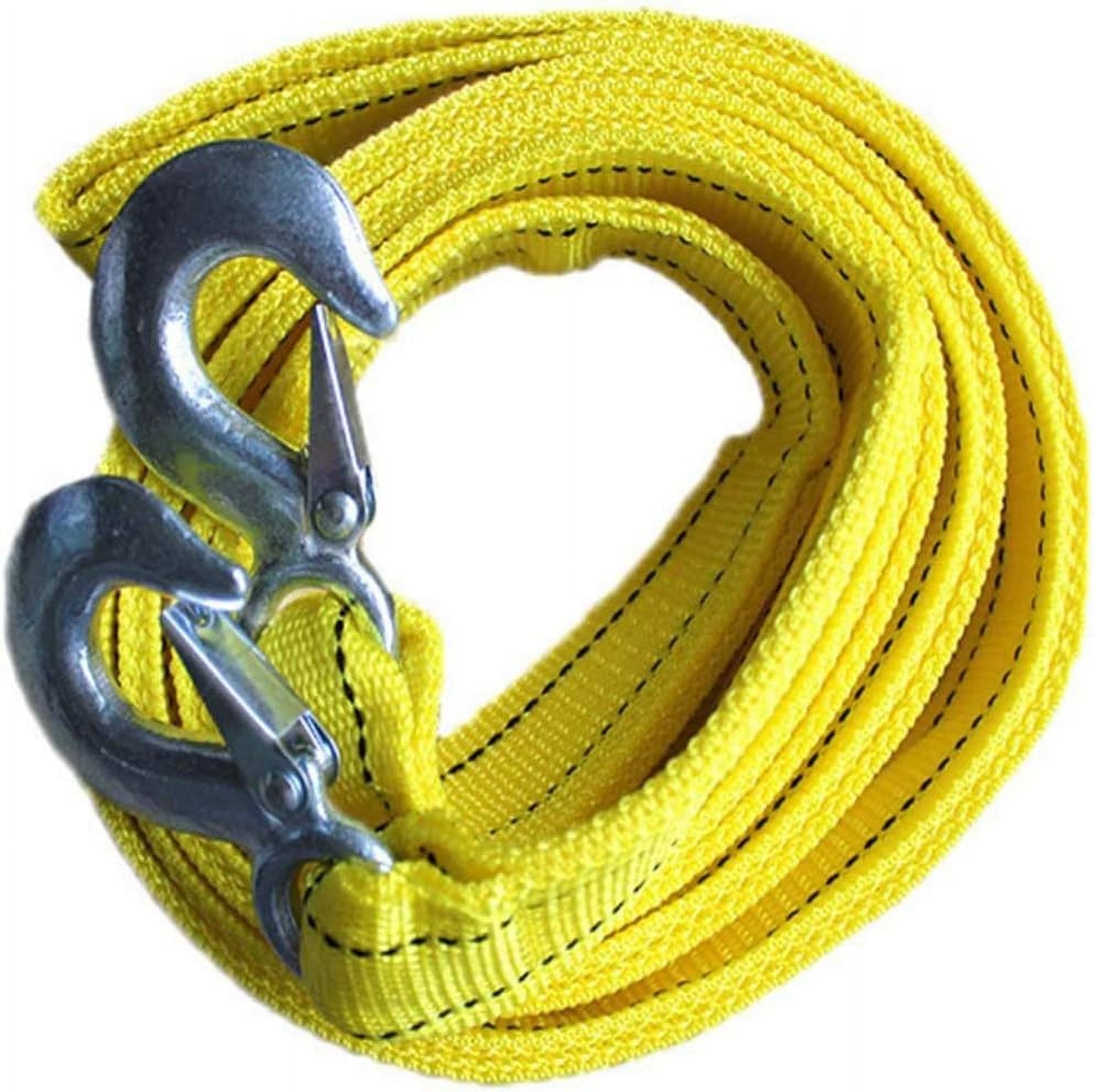 Vehicle Recovery Strap, Heavy Duty Towing With Solid Metal Hooks For ...