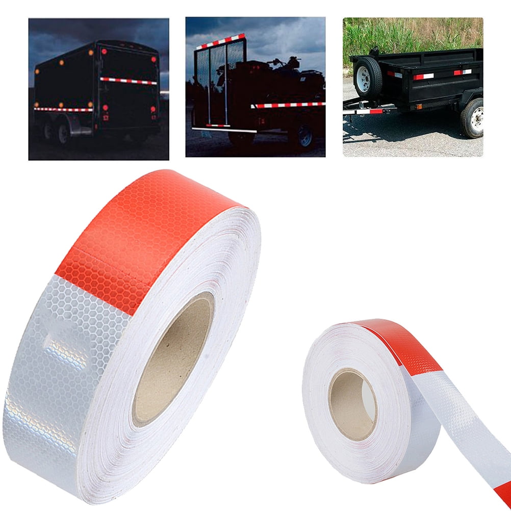 Vehicle Reflective Tape 5cm*45M Reflective Tape Roll White and Red ...