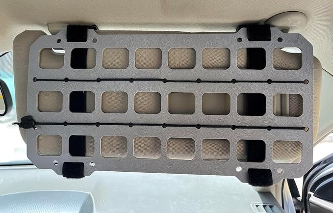 Vehicle Rigid MOLLE Panel for Car Visor Organizer EDC Pouch Tool ...