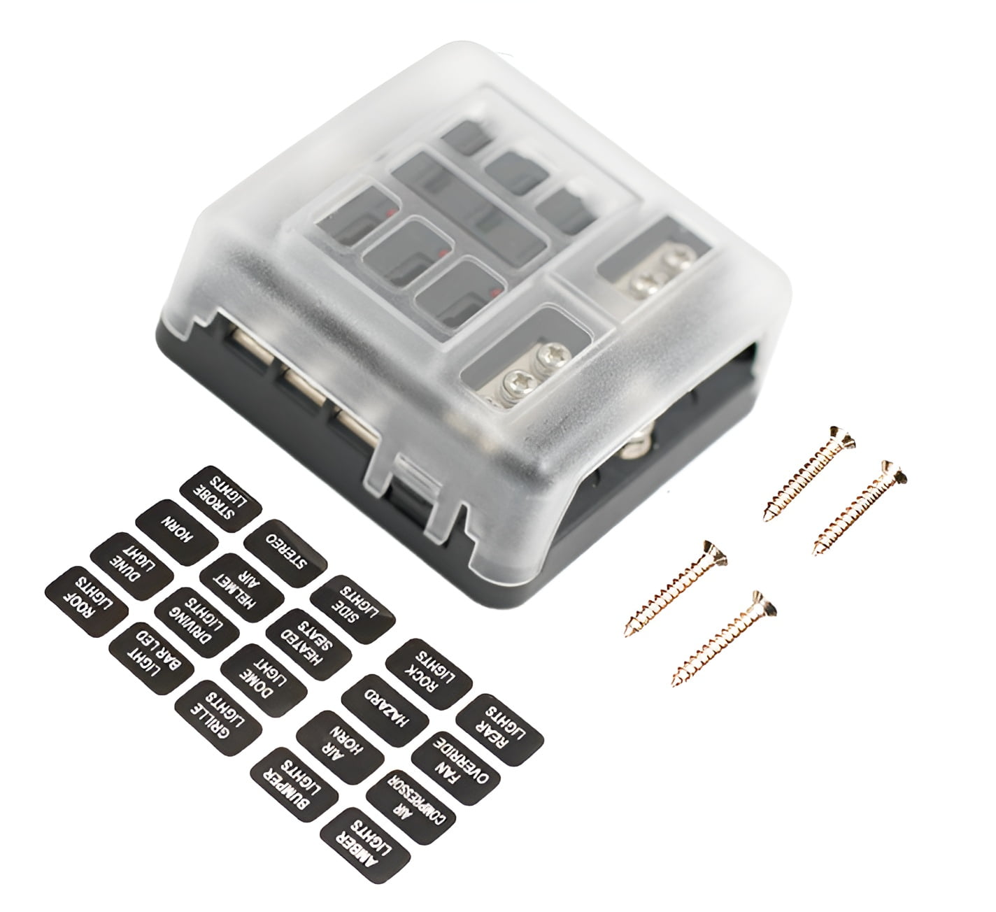 Vehicle And Ship Multi-Channel Fuse Box With Positive And Negative 6 ...