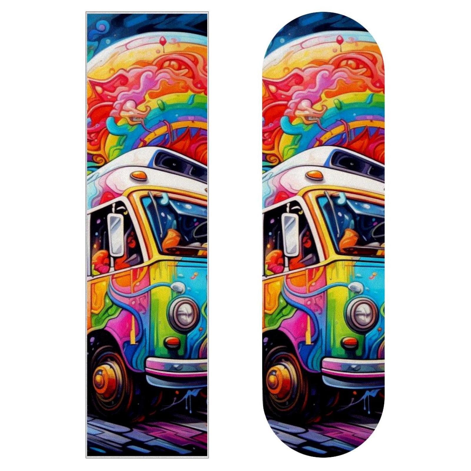 Vehicle Skateboard Stickers Pack of Two - Emery Surface with PVC ...