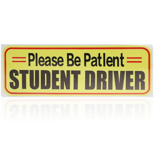 Vehicle Student Sticker New Driver Sticker Reflective Car New Driver ...
