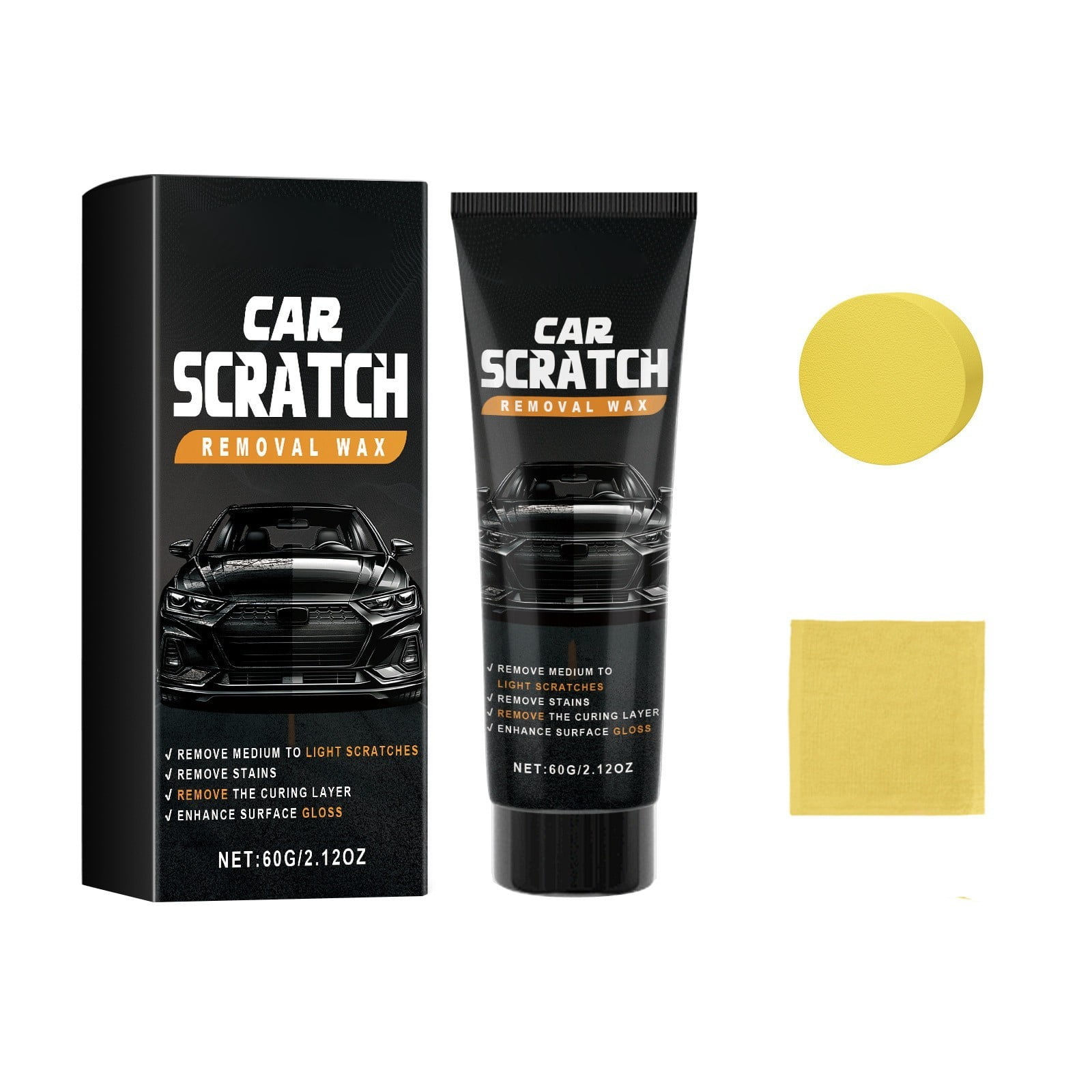Vehicle Wax Kit Car Paint Coating Refurbishment Scratch60ml - Walmart.com