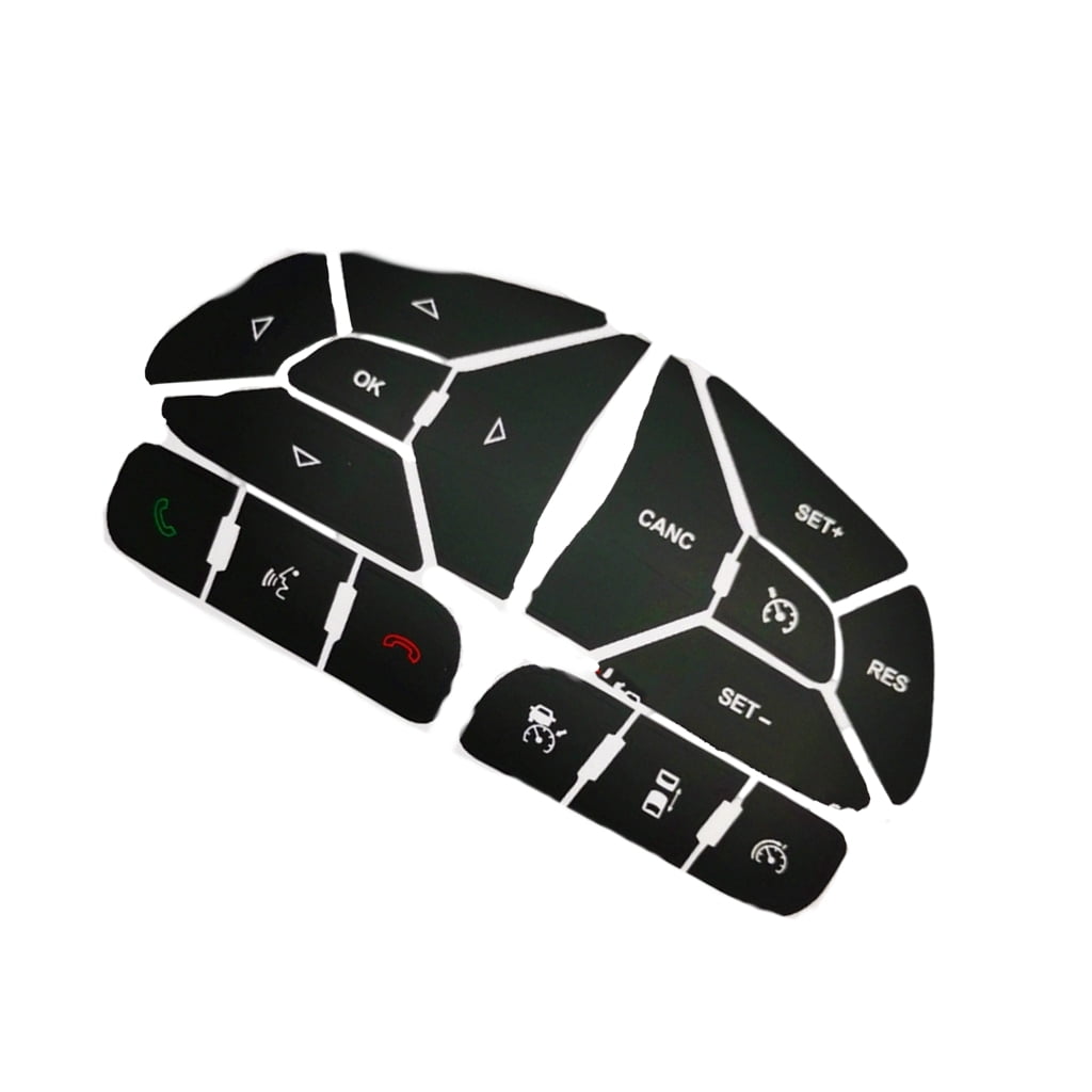 Vehicle Wear Button Covers Labels Decals PVC Film Protective - Walmart.com