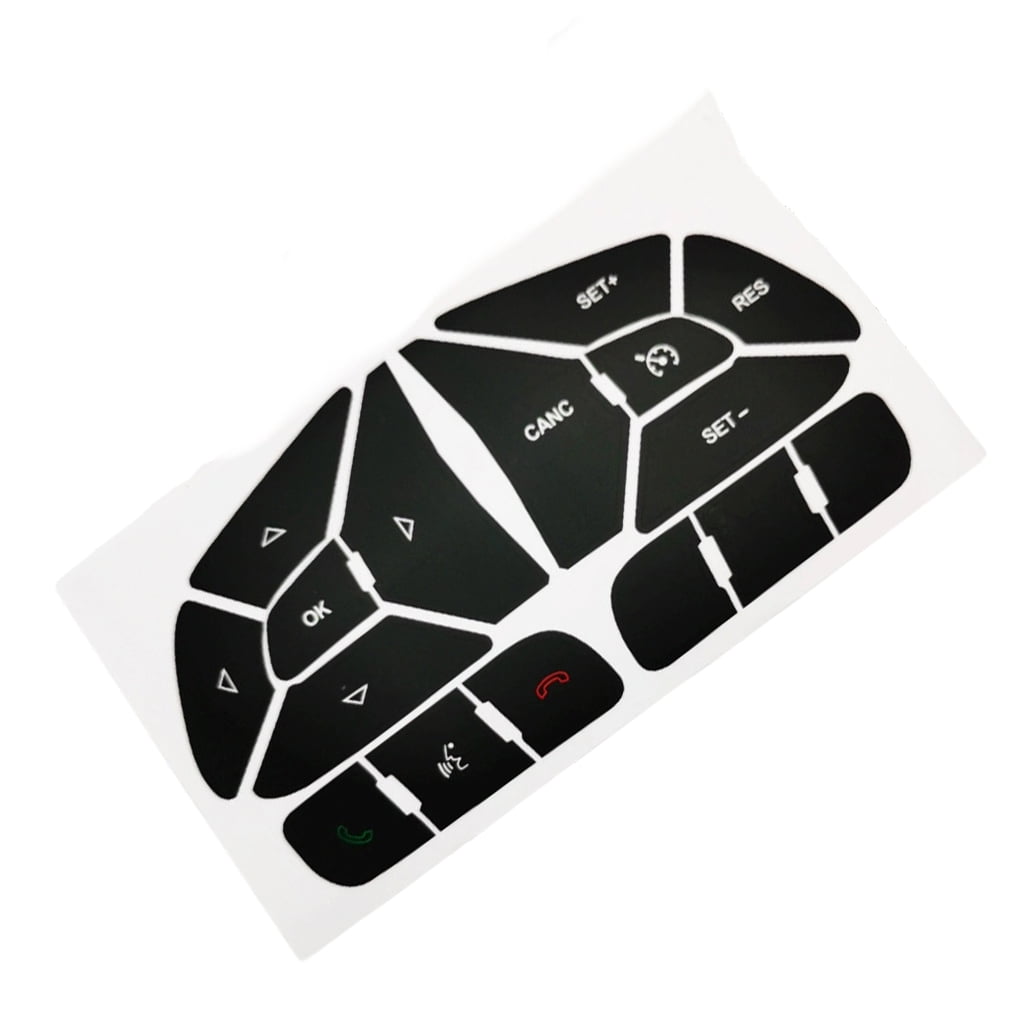Vehicle Wear Button Covers Labels Decals PVC Film Protective - Walmart.com