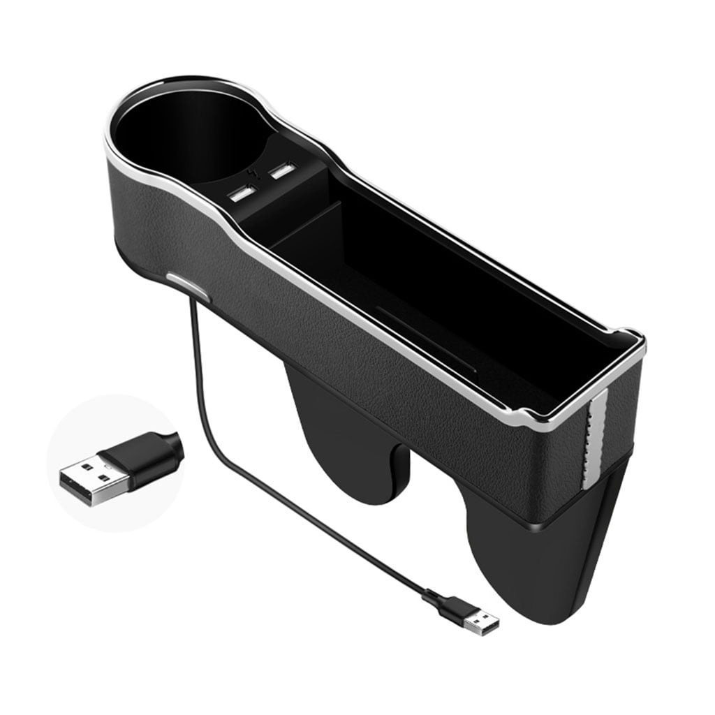 Vehicle for Seat Gaps Filler USB Charging Auto Console Side Pocket with ...