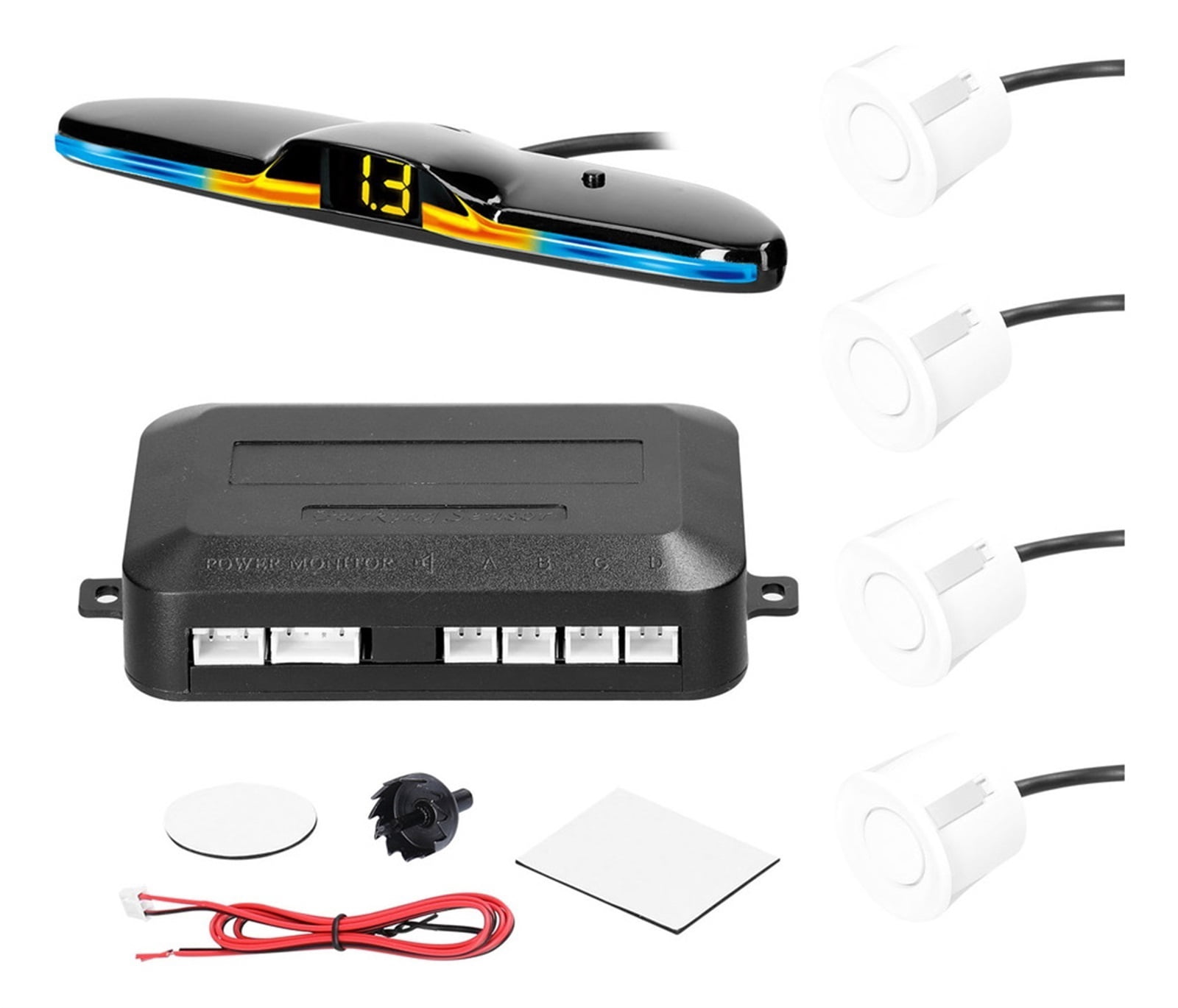 Vehicle-mounted Reverse Parking Sensor Rear Parking Sensor With 4 ...