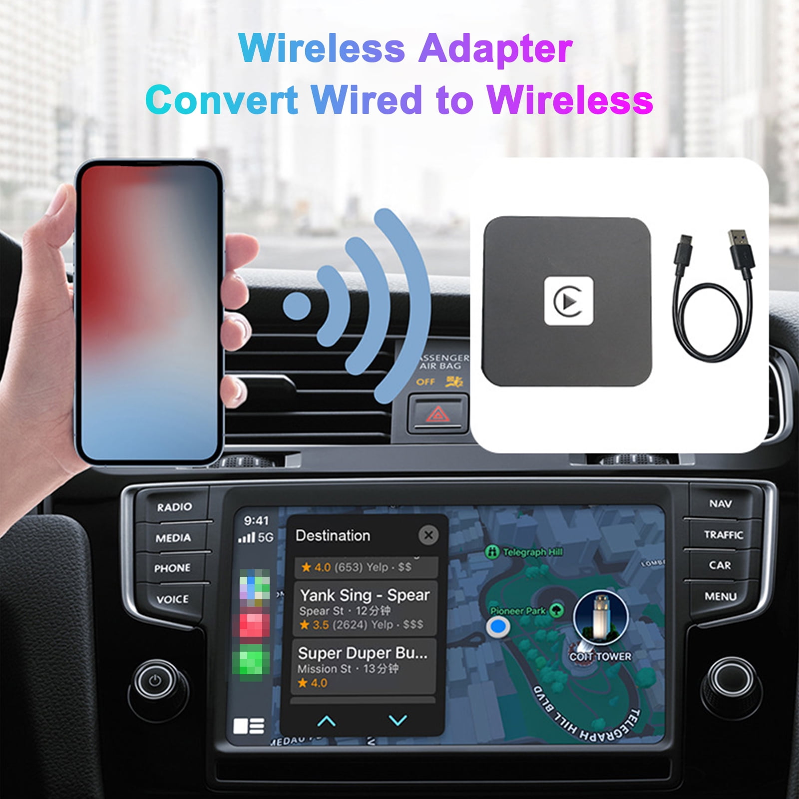 Vehicle transceiver,Ios 10 Vehicle Wired Cars Ios Adapter Ai Adapter ...