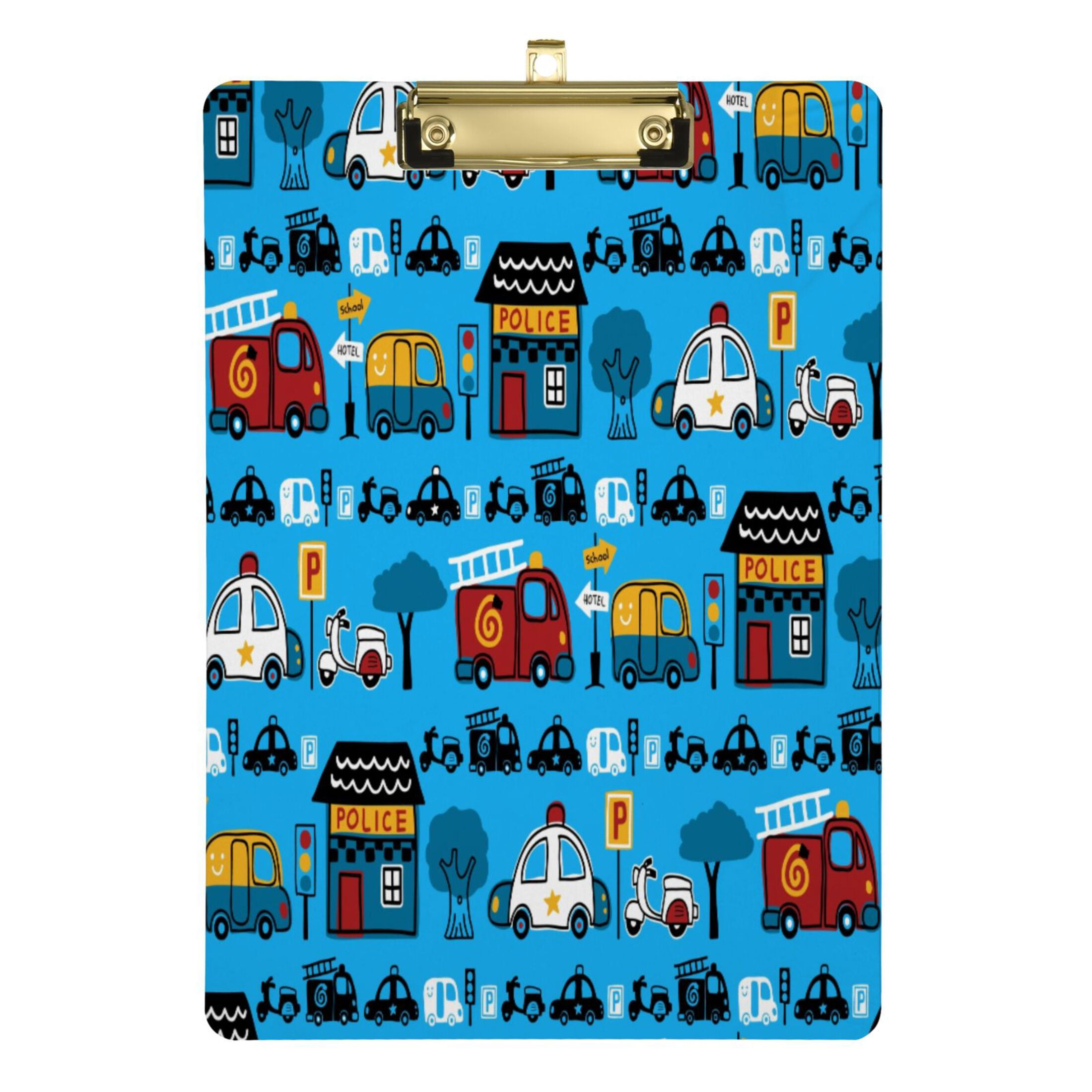 Vehicles Cartoon Trucks Cars Acrylic Clipboards A4 Standard Letter Size ...