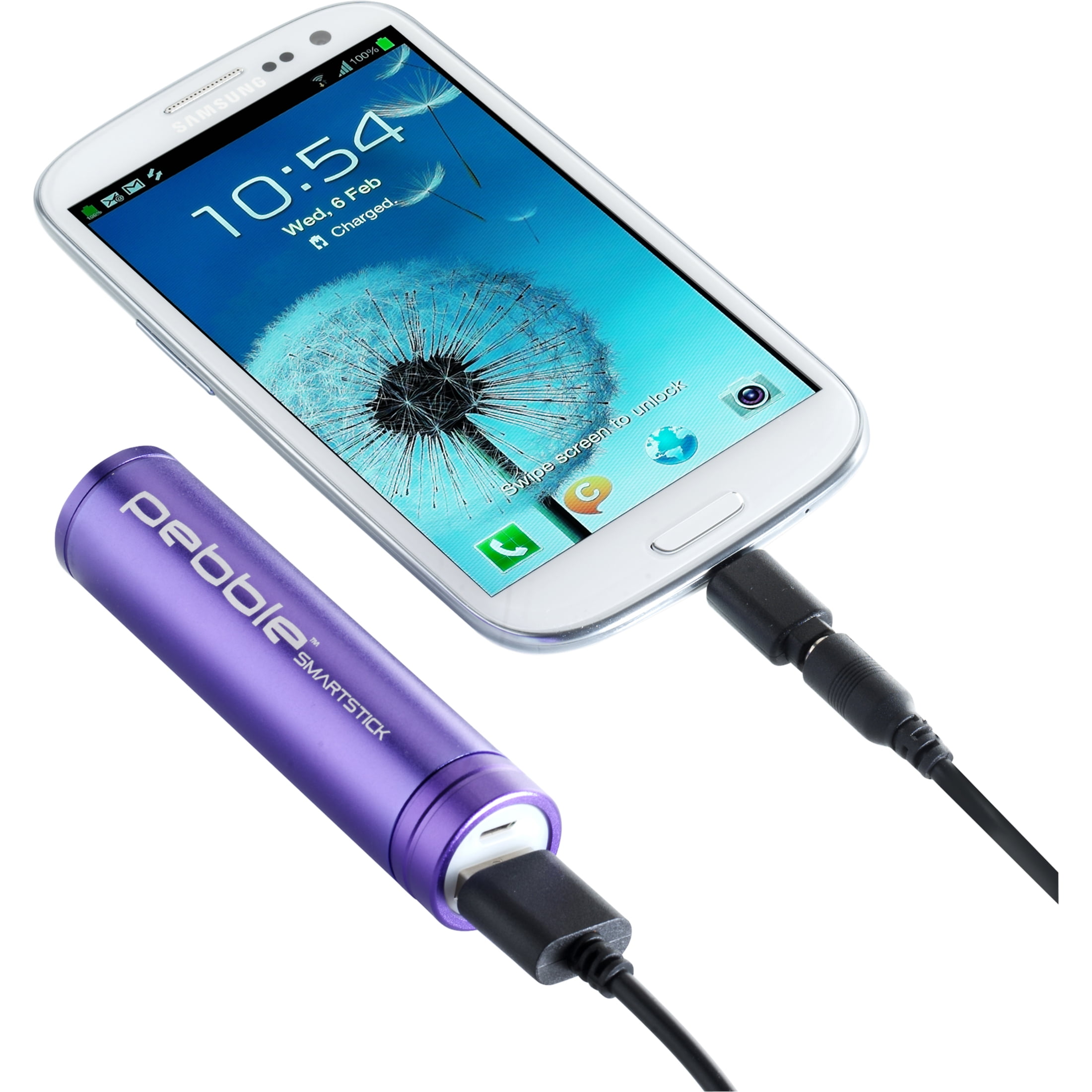 Veho Pebble SmartStick 2200mAh Emergency Phone Charger - Purple ...