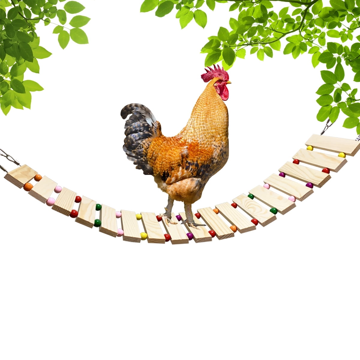 Vehomy Chicken Coop Toy Chicken Toys for Hens Natural Wood Chicken ...