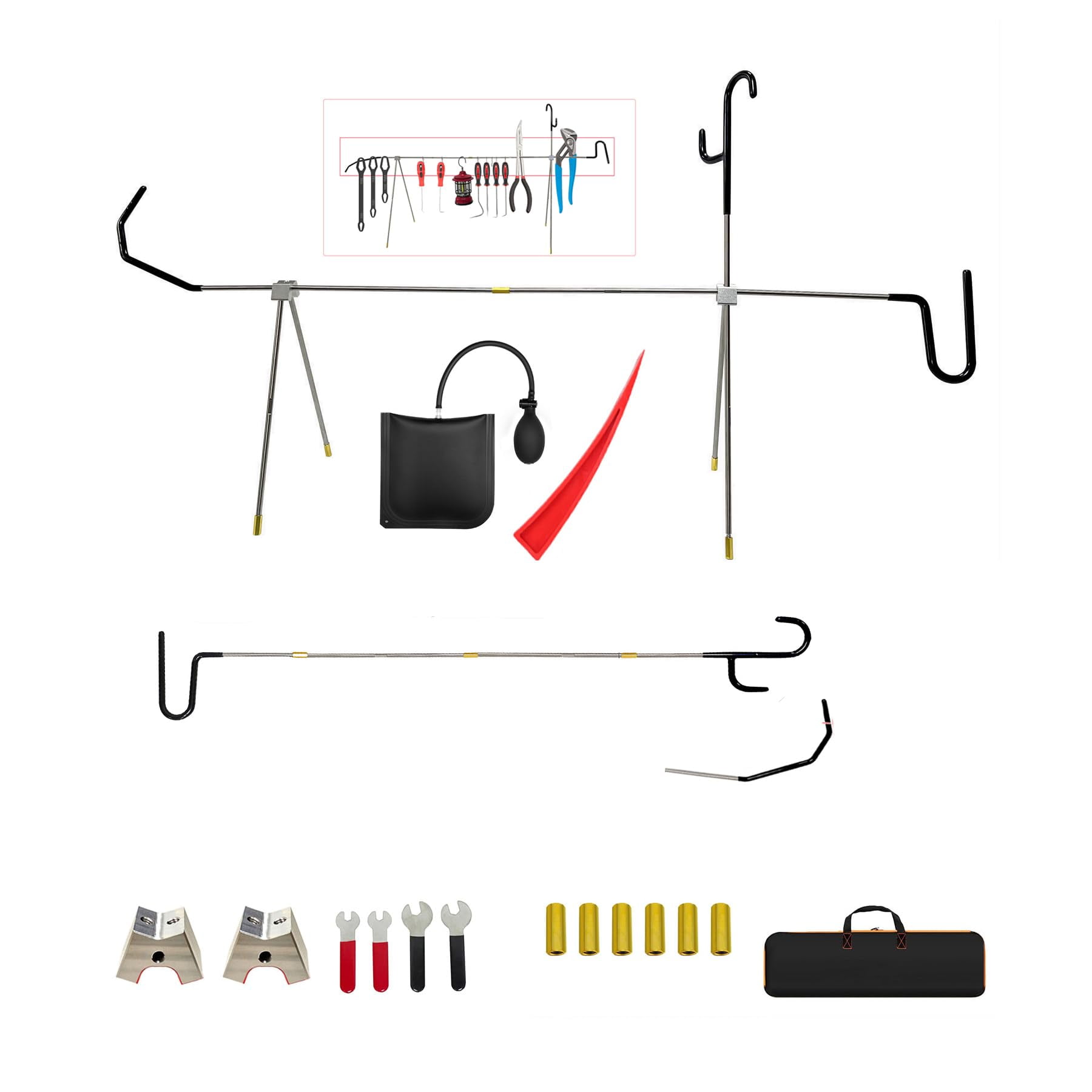 Vehookin Outdoor Long Reach Hook,78.7 inch Steel Wheel Pin Puller ...