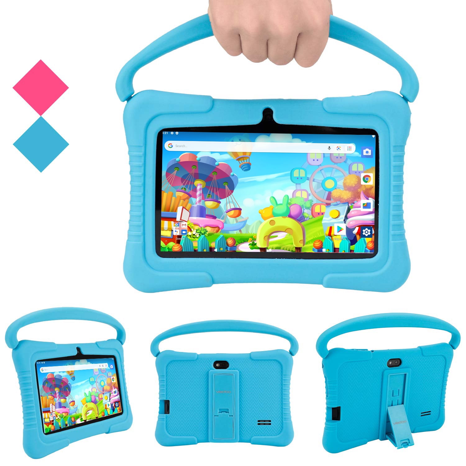 Veidoo 7'' IPS HD Display Kids Tablet, Android with 32GB Storage, IWAWA ...