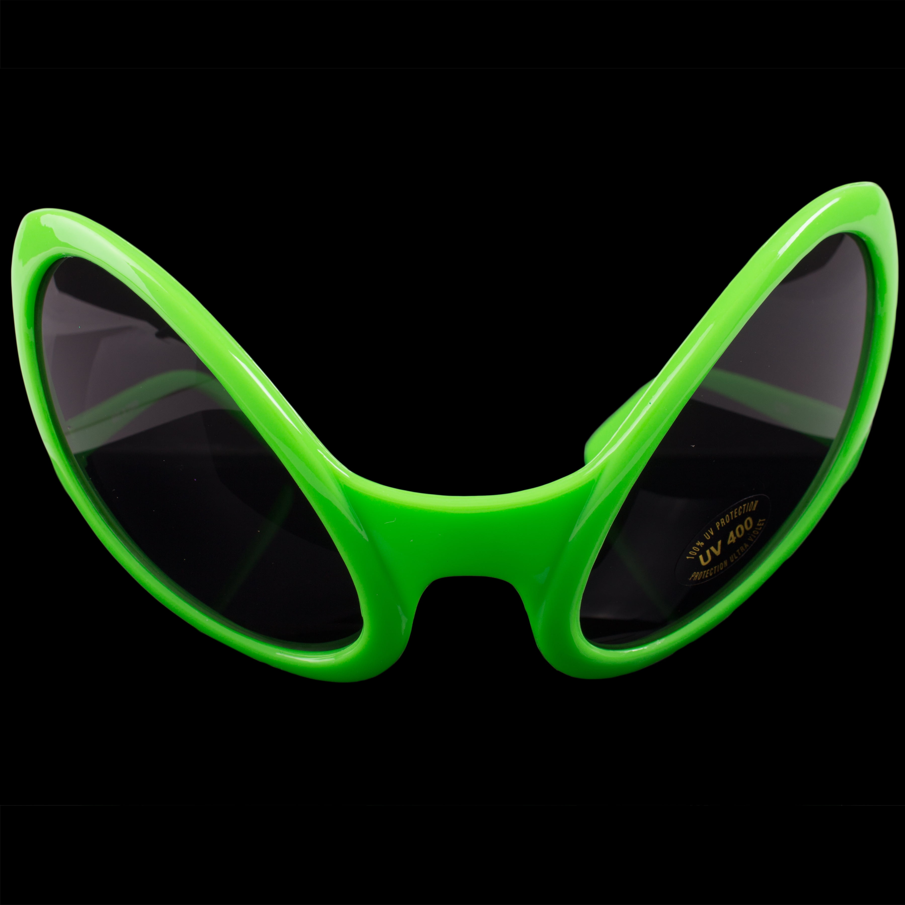Veil Entertainment Alien Cat-Eye Costume Sunglasses, Green Frame, Black ...