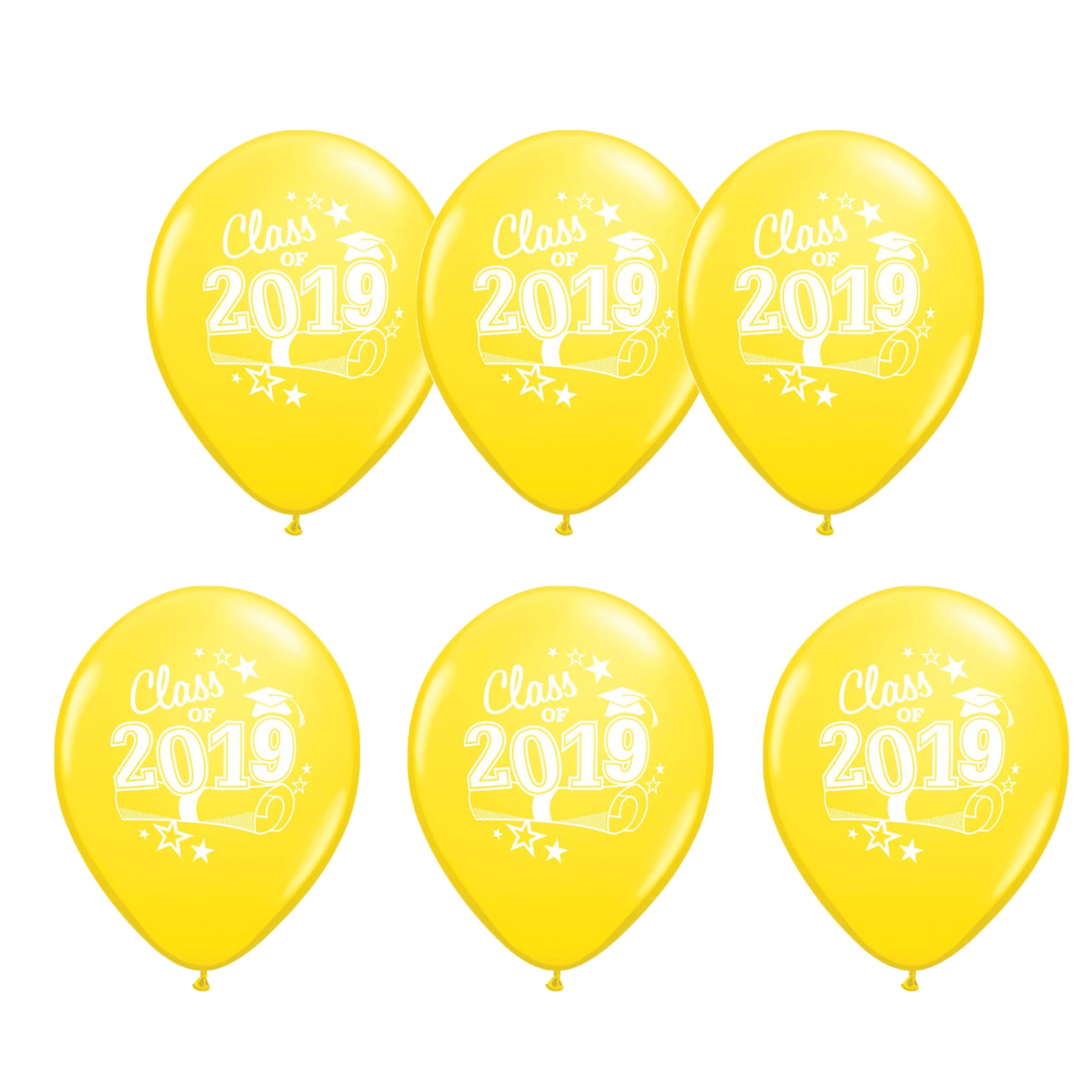 Veil Entertainment Class of 2019 School Color Graduation 11" Latex ...