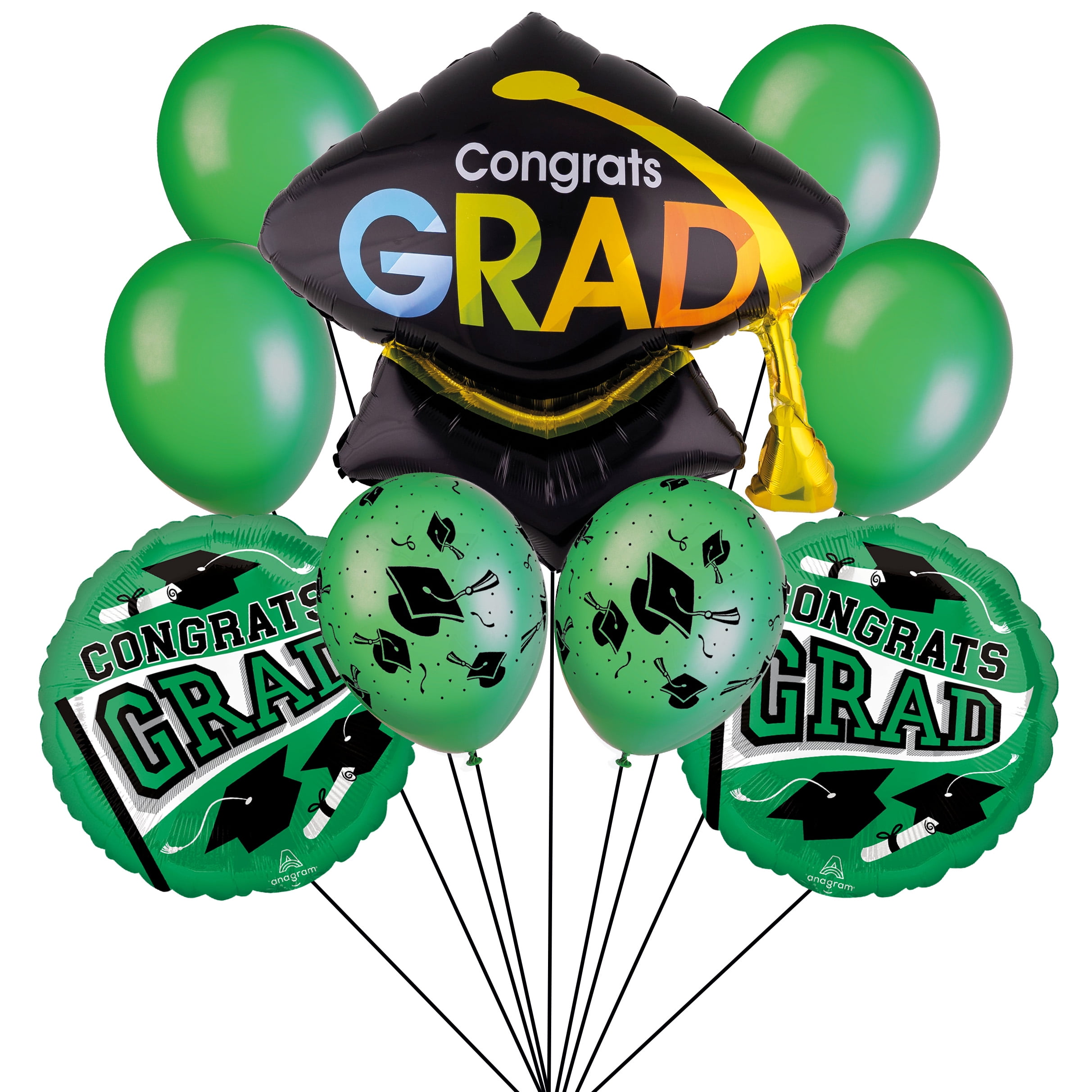 Veil Entertainment Congrats Grad Caps Bouquet 11-26IN 11pc Graduation ...