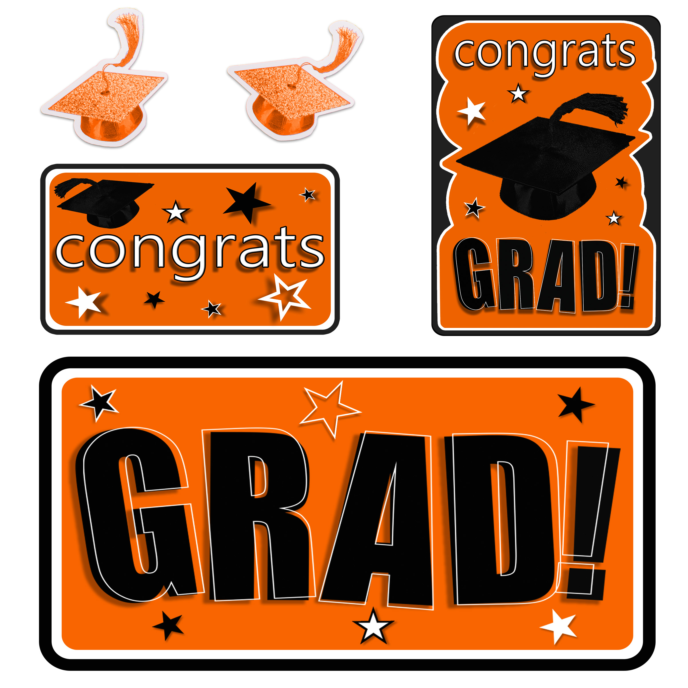 Veil Entertainment Congrats Grad Mega Value Pack School Color ...