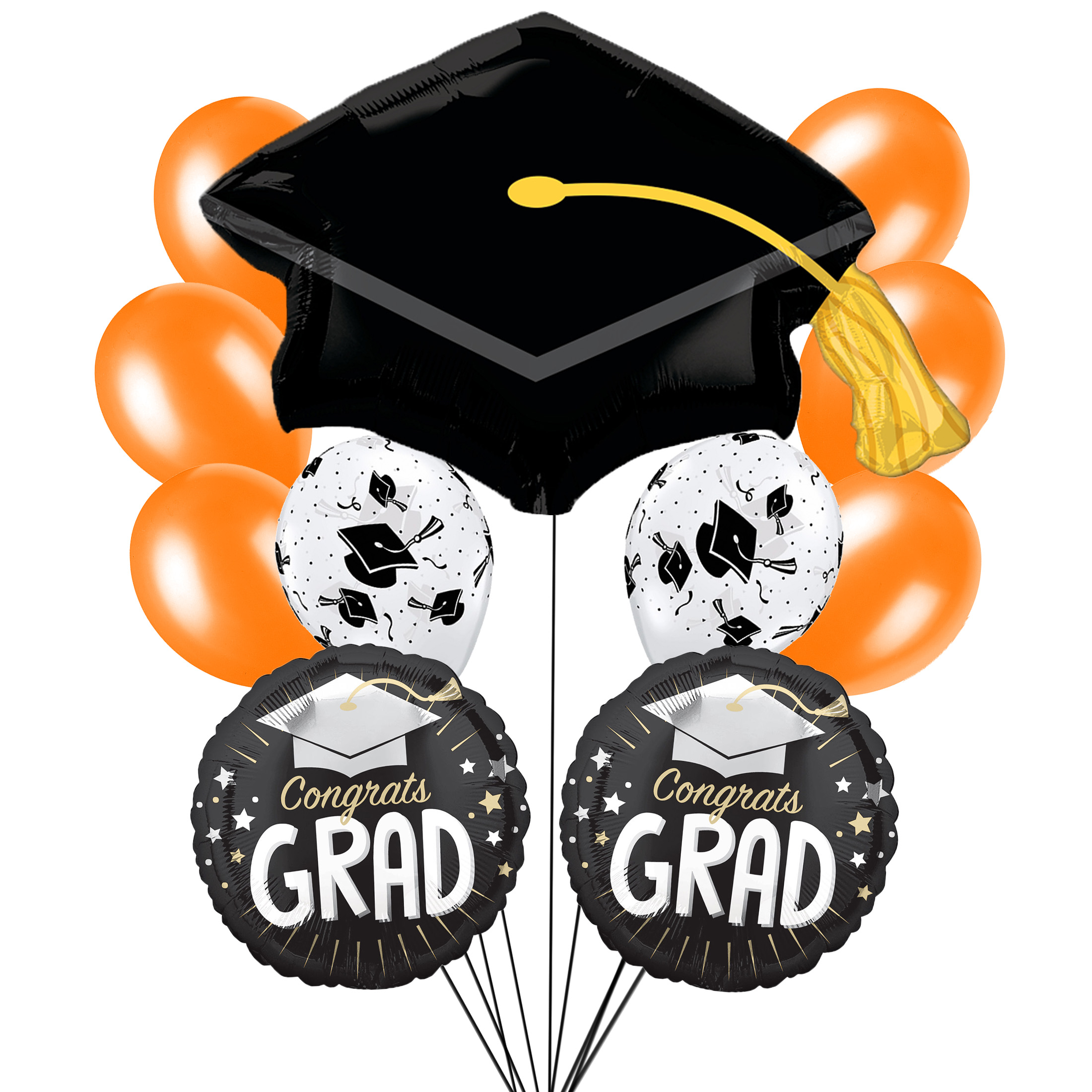 Veil Entertainment Formal Congratulations Graduate Caps Bouquet 11pc ...