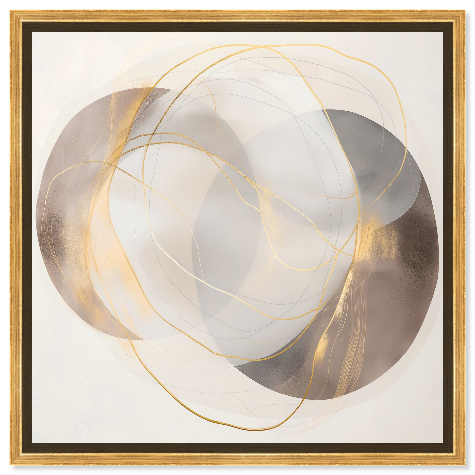 Veil of Light Canvas Gemstone Abstract Art by Art Remedy, Gold Frame ...