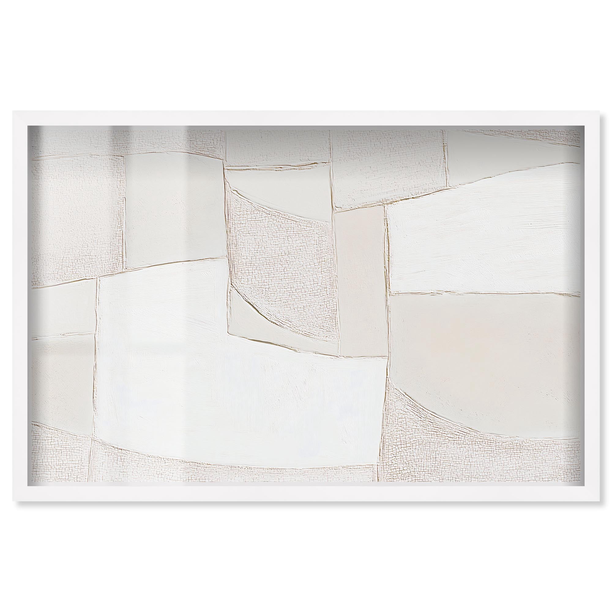Veiled Calm Shadowbox Print Trendy Wall Art by Art Remedy, White Frame ...