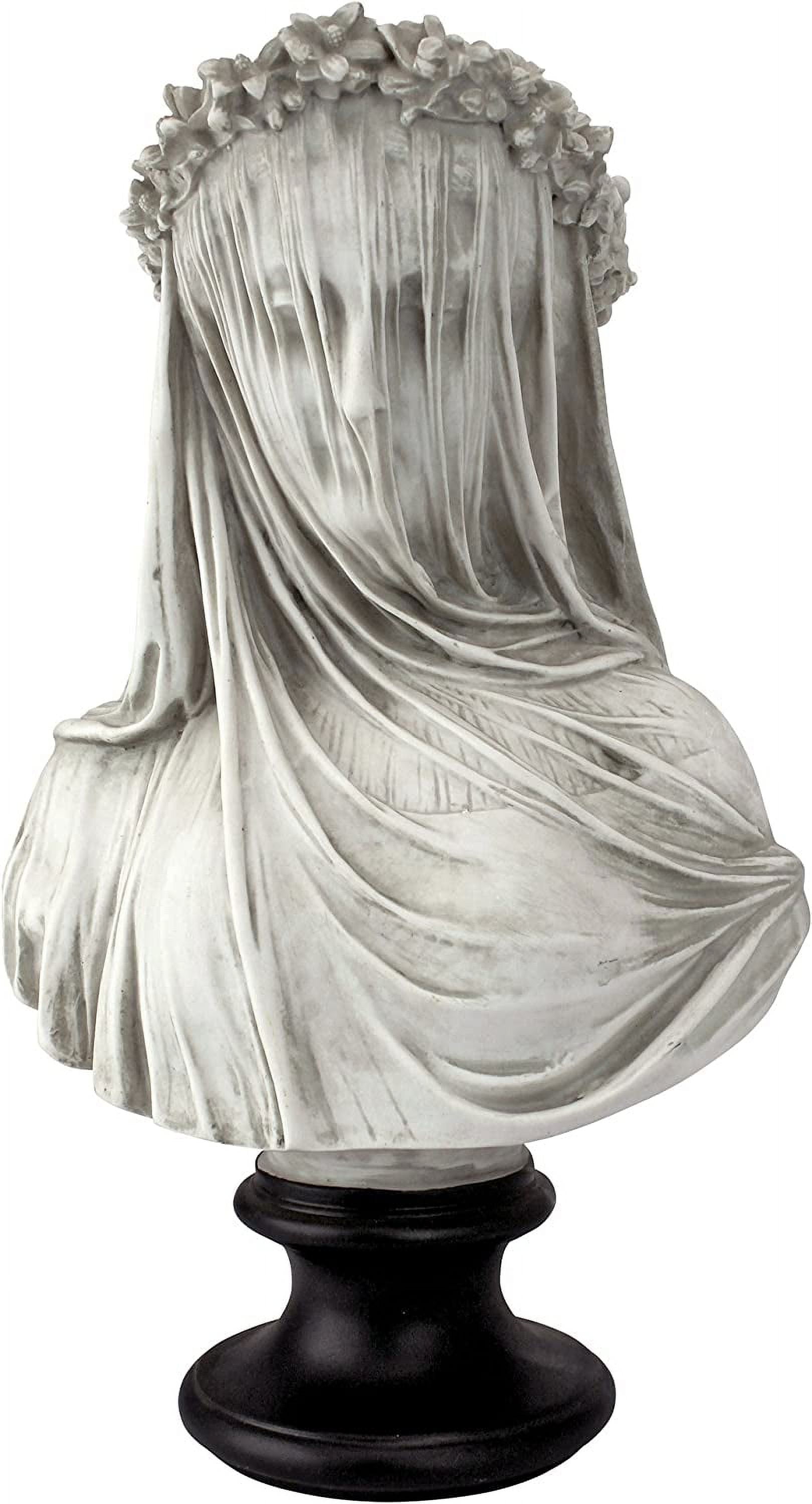 Veiled Maiden Indoor Bust Statue, 9 Inches Wide, 14 Inches Tall ...