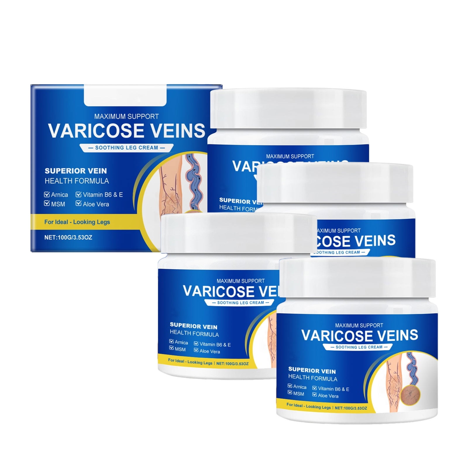 Vein Relief & Vein Care Cream, Visibly Reduce Varicose Veins, Bruises ...