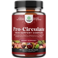 Blood Circulation & Vein Support, 90 Caps, Niacin, L-Arginine, Ginger ...