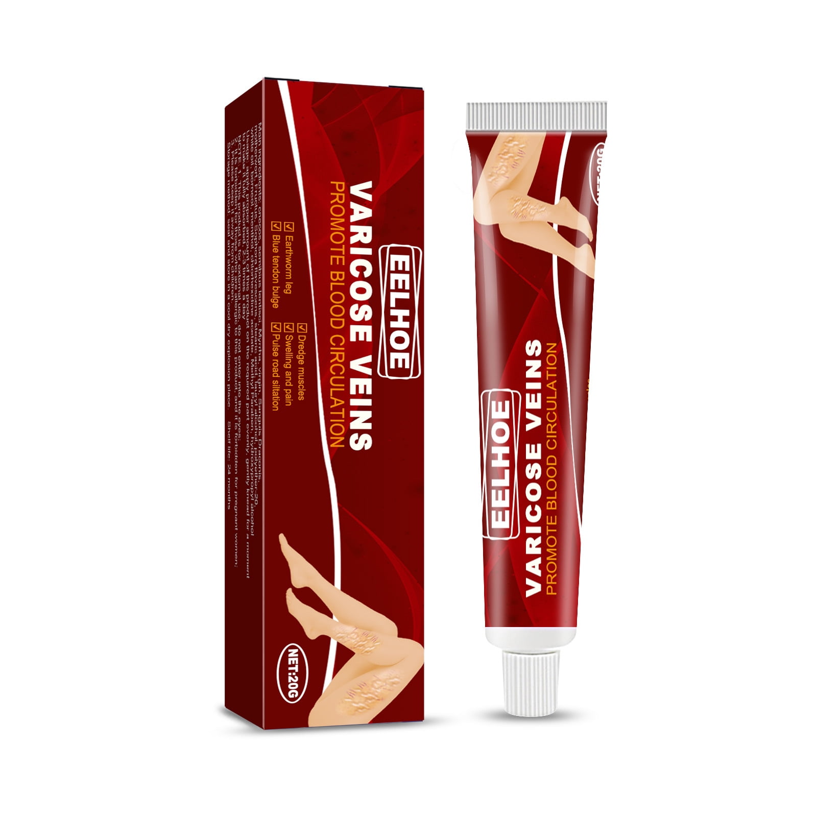 Vein massage varicose cream relieves bulging blood vessels in the legs ...