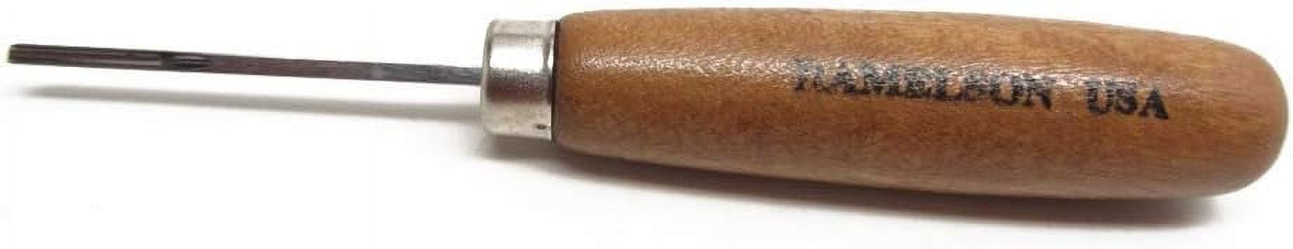 Veiner U Tool 3/32" (2mm) Wooden Handle Woodcarving Gunsmith Straight ...