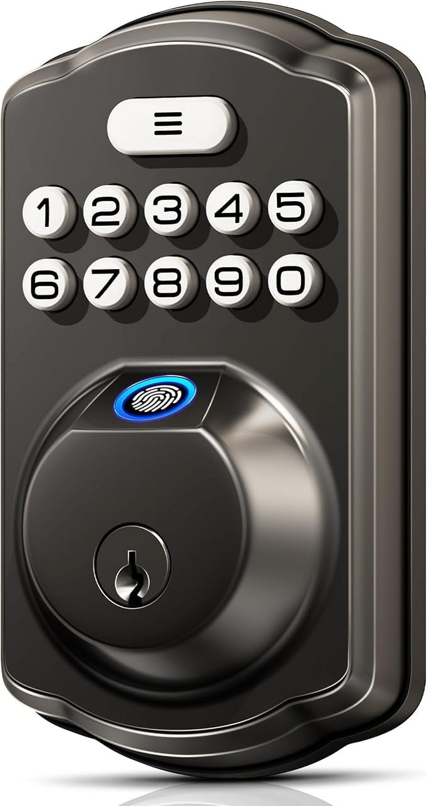 Veise Biometric Smart Door Lock - Fingerprint Keyless Entry with Auto ...