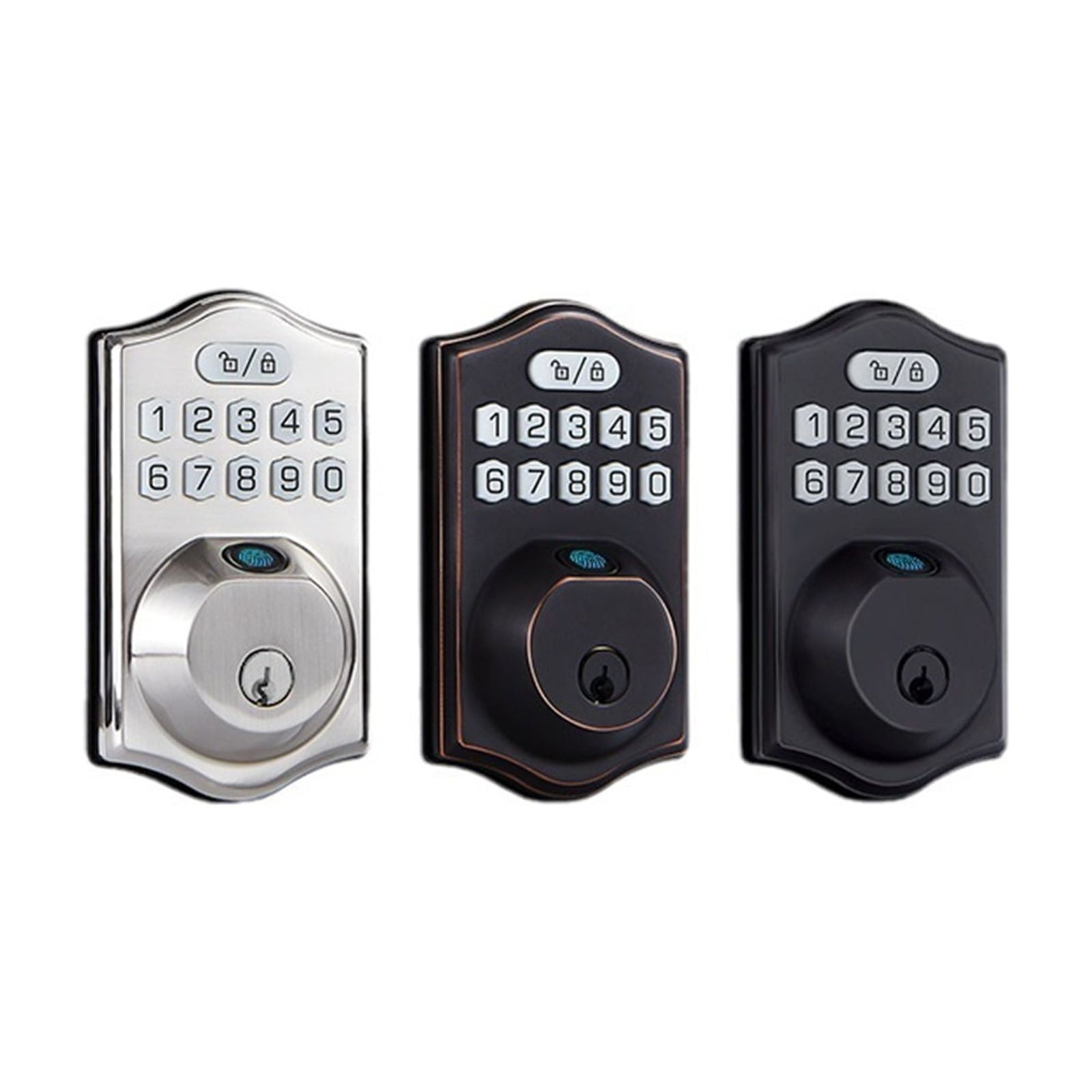 Veise Fingerprint Door Lock, Keyless Entry,Electronic Keypad Deadbolt ...