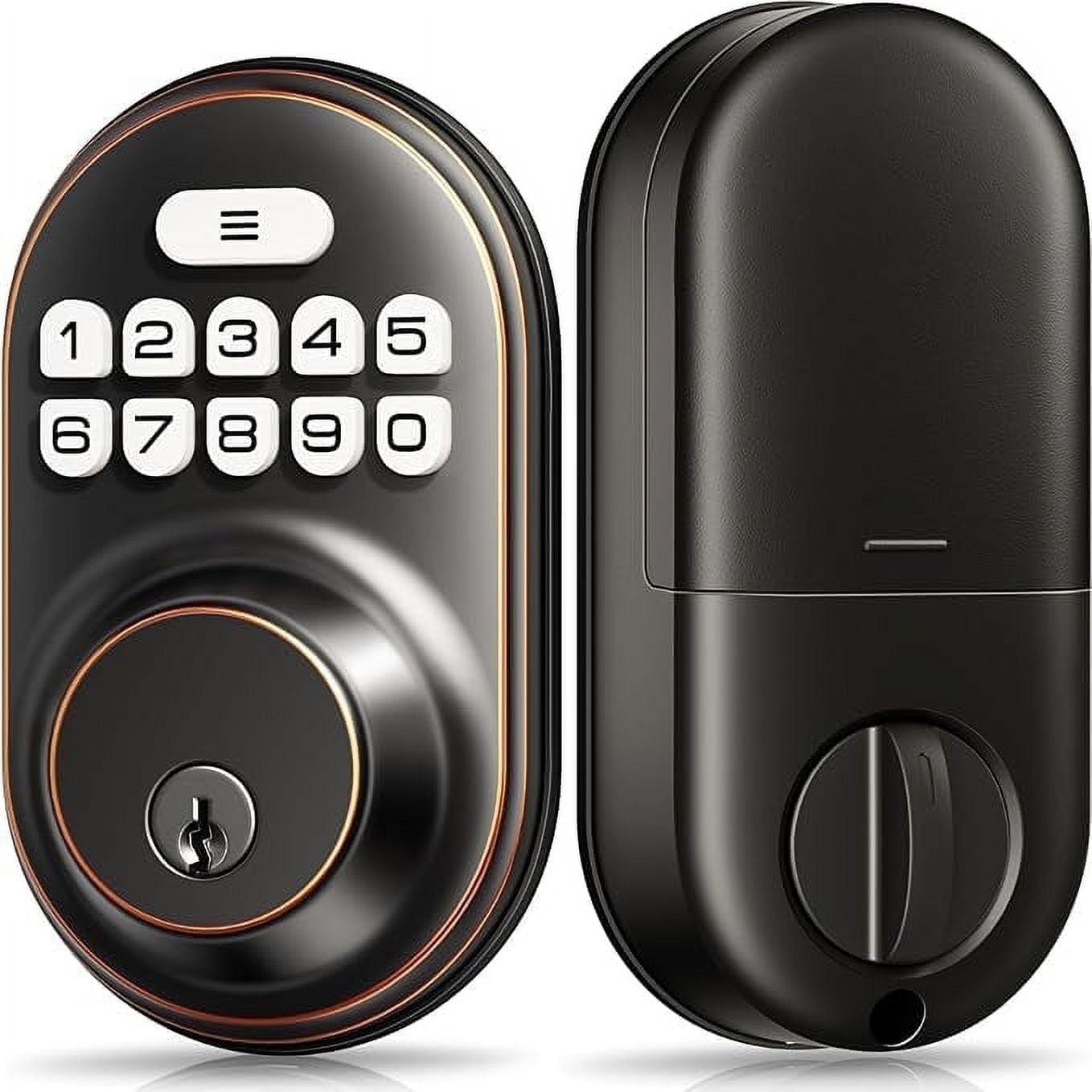 Veise Smart Deadbolt Lock, Keyless Entry Door Lock, Electronic Keypad ...