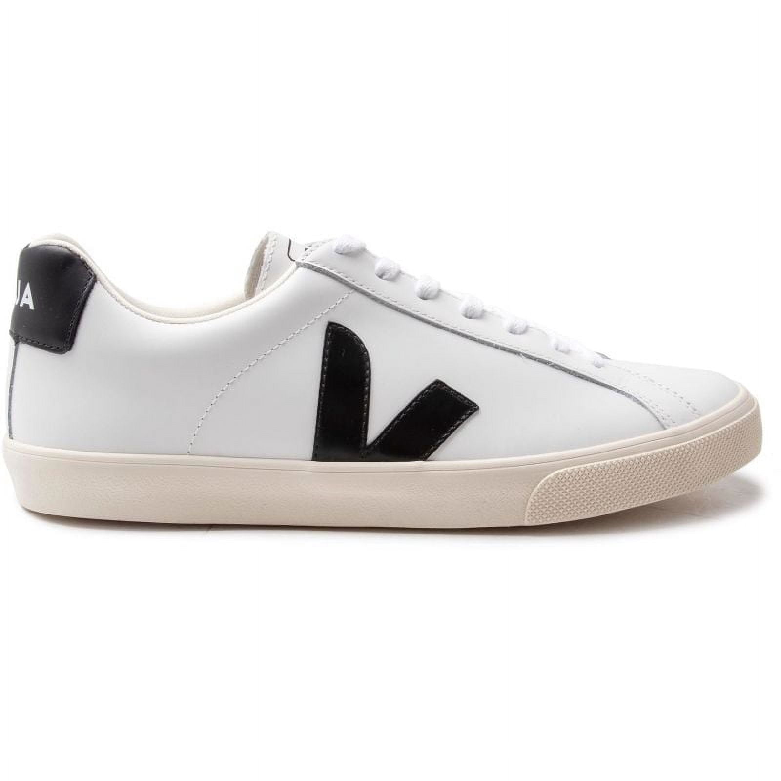 VEJA Men's Esplar Logo Leather Trainers, White/Black, Style EO0200005B ...