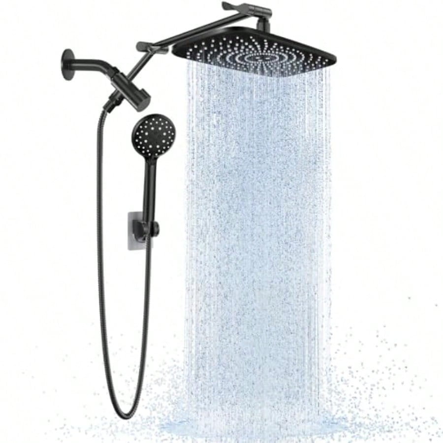 Veken 11.8 Rain Shower Head with Handheld High Prure Handheld Shower ...