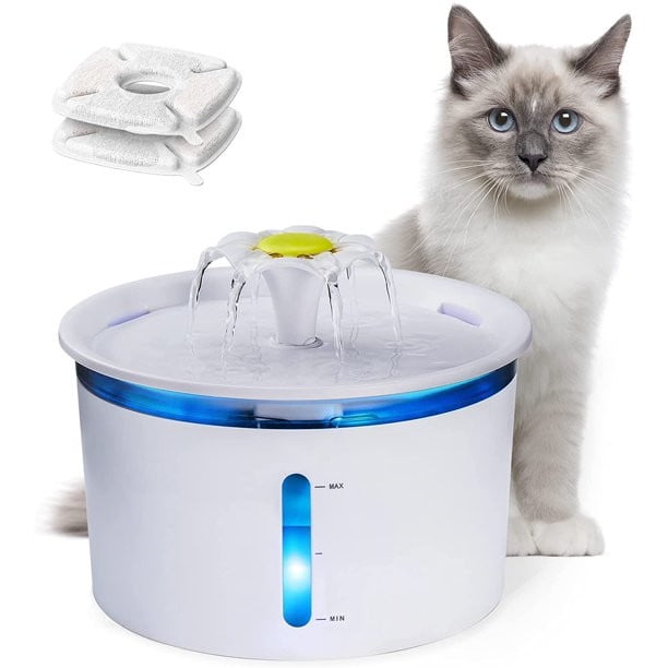 Veken Cat Water Fountain, 85oz/2.5L, Automatic Dog Water Dispenser with ...