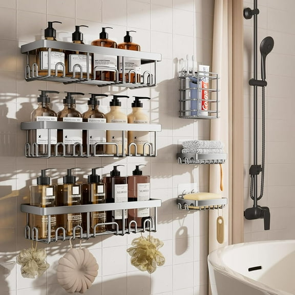 Alaparte No-Drill Bathroom Suction Storage Box Large Capacity Strong ...