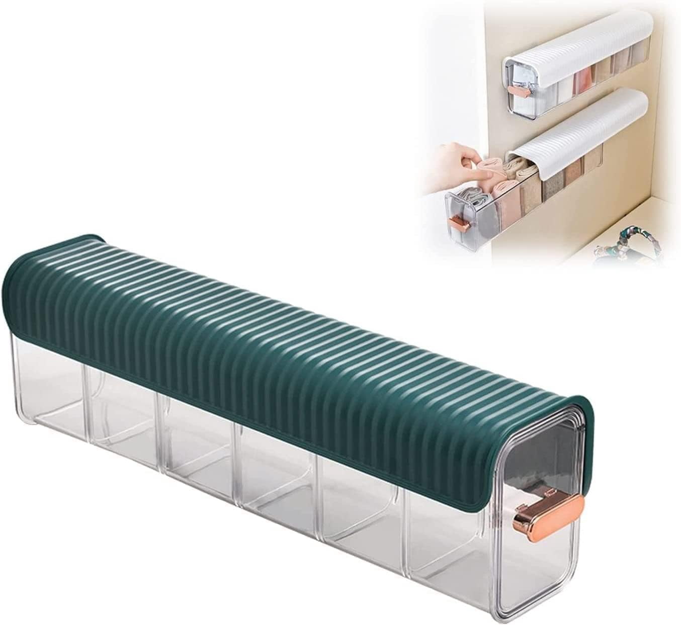 Vekiz Drawer 6 Grid Organizer Fancy Drawer 6 Cell drawer underwear box ...