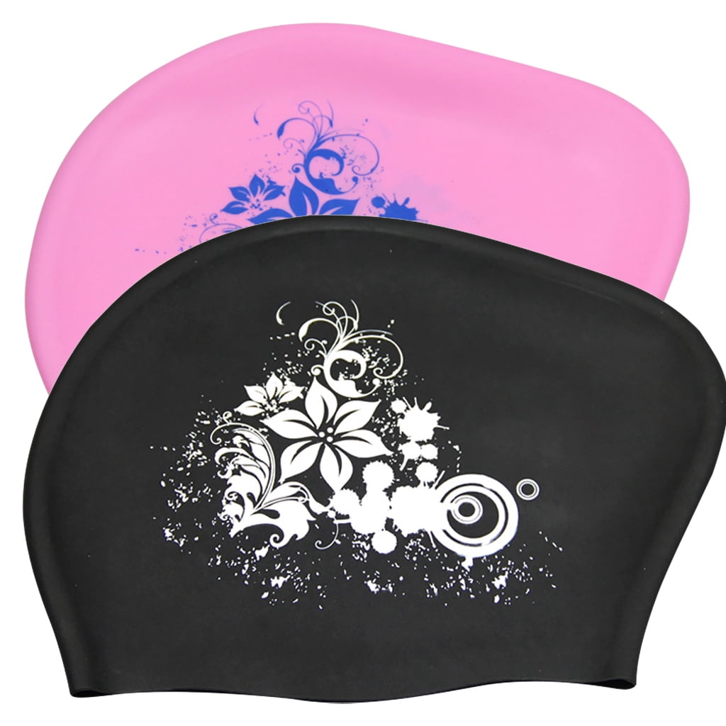 Vekome 2PCS Swimming Cap Swim Pool Hat for Adult Long Hair Women ...