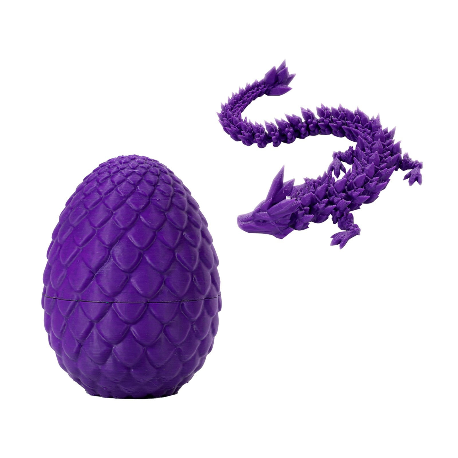 Vekome 3D Printed Dragon in Egg,9" Crystal Dragon in Dragon Egg ...