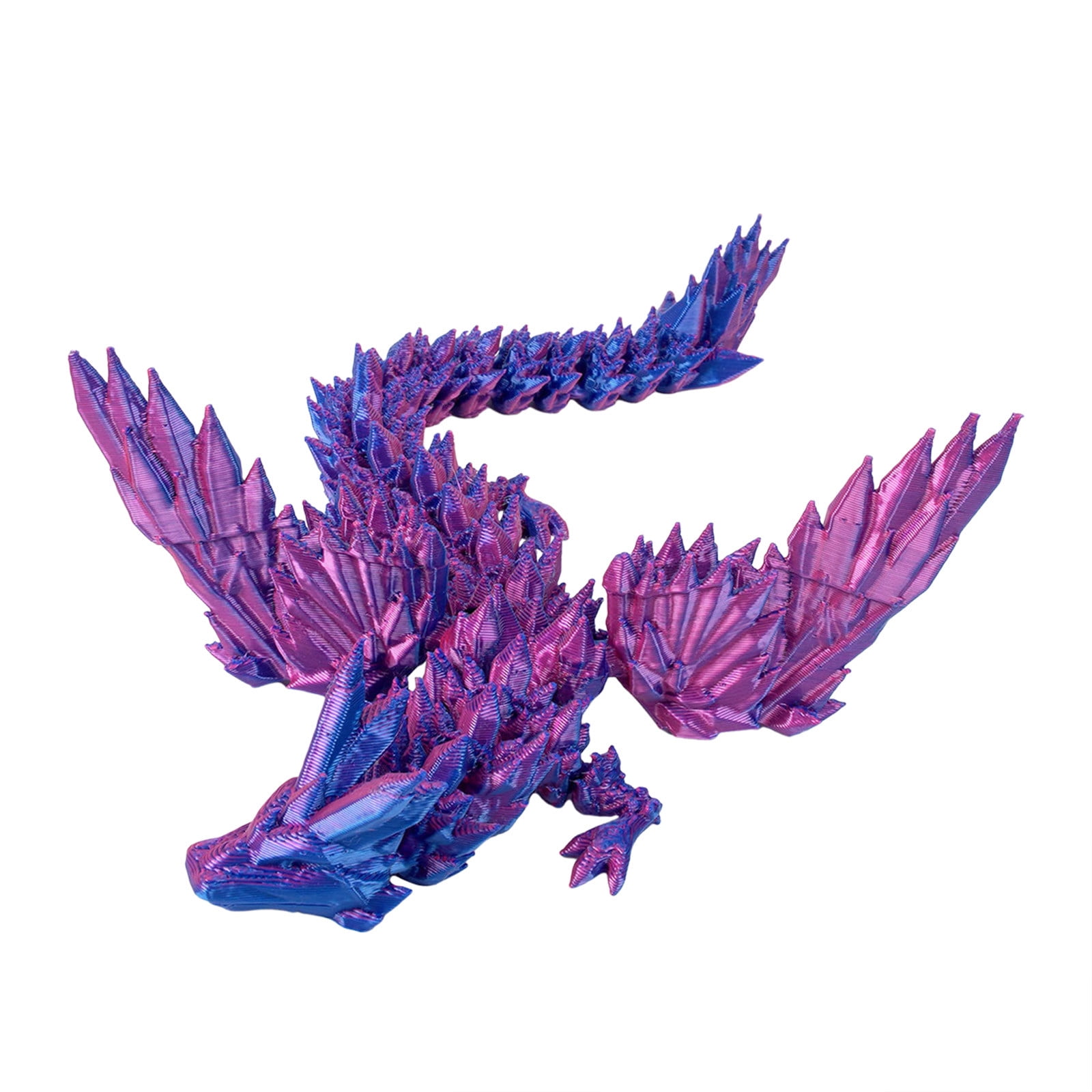 Vekome 8" 3D Printed Flying Dragon, Wings Spreadable Crystal Dragon ...