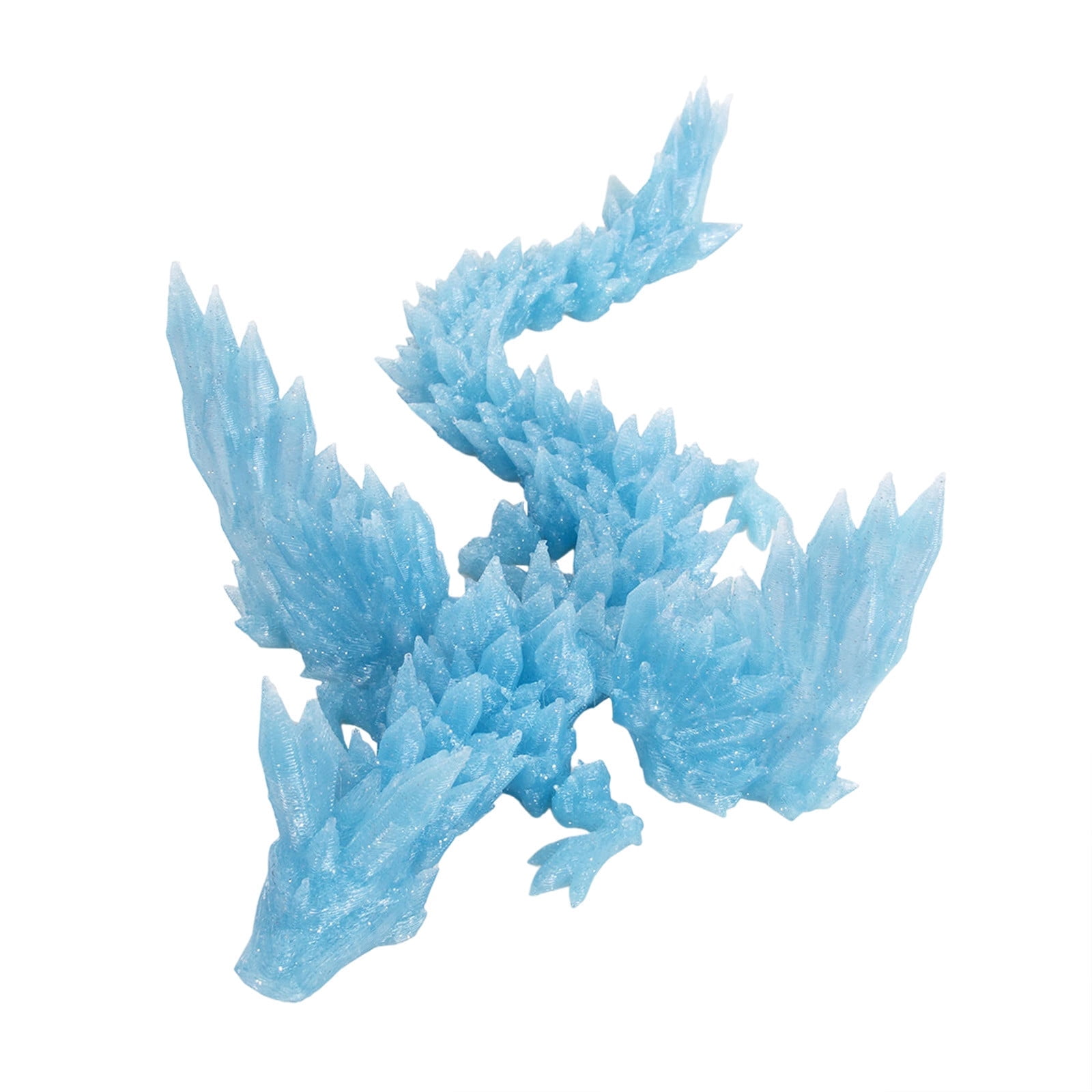Vekome 8" 3D Printed Flying Dragon, Wings Spreadable Crystal Dragon ...