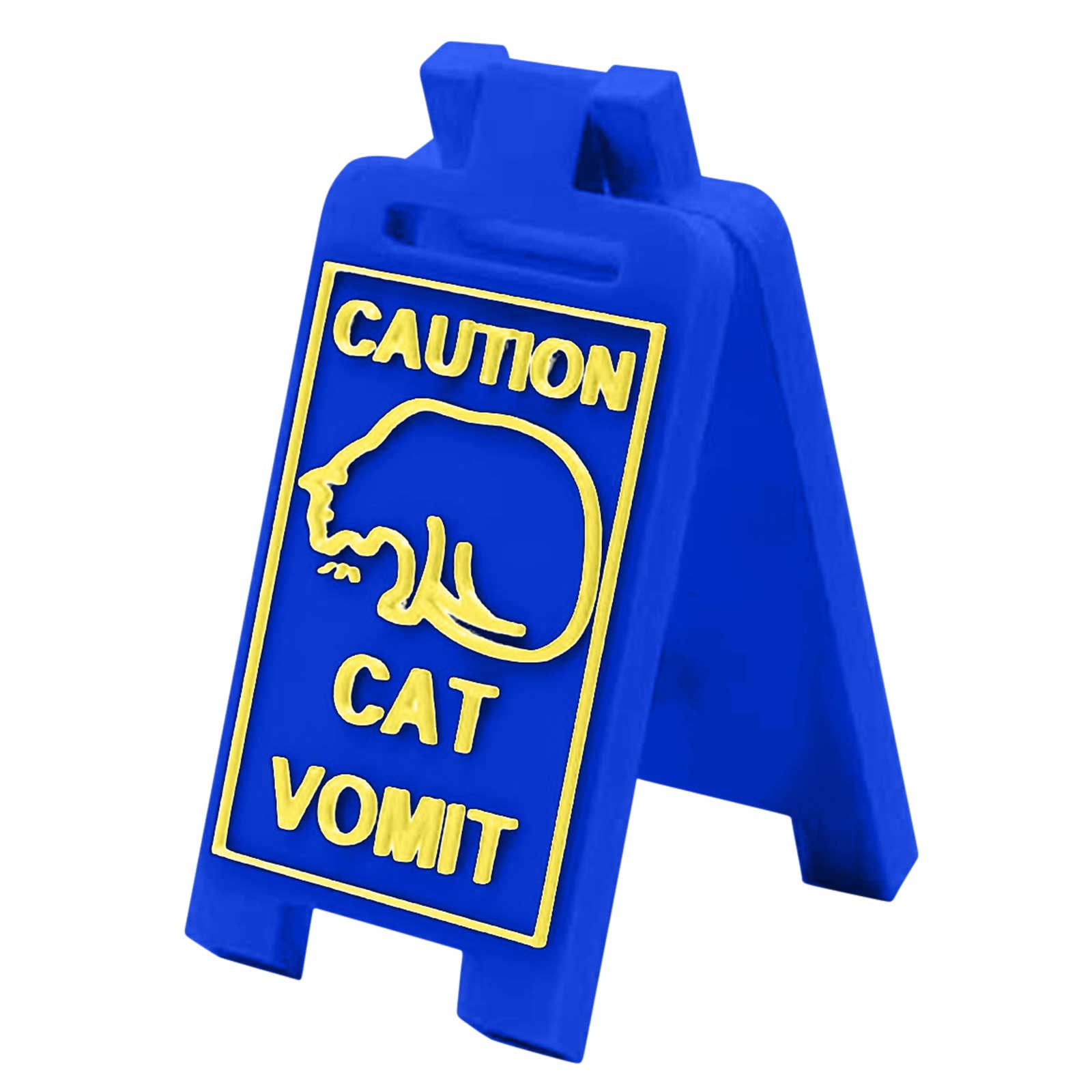 Vekome Cat Vomit Sign, Dog Vomit Sign, Cat Vomit Caution Sign, 4 Inch ...