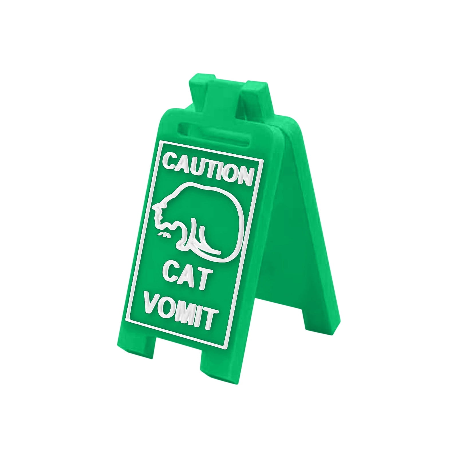Vekome Cat Vomit Sign, Dog Vomit Sign, Cat Vomit Caution Sign, 4 Inch ...