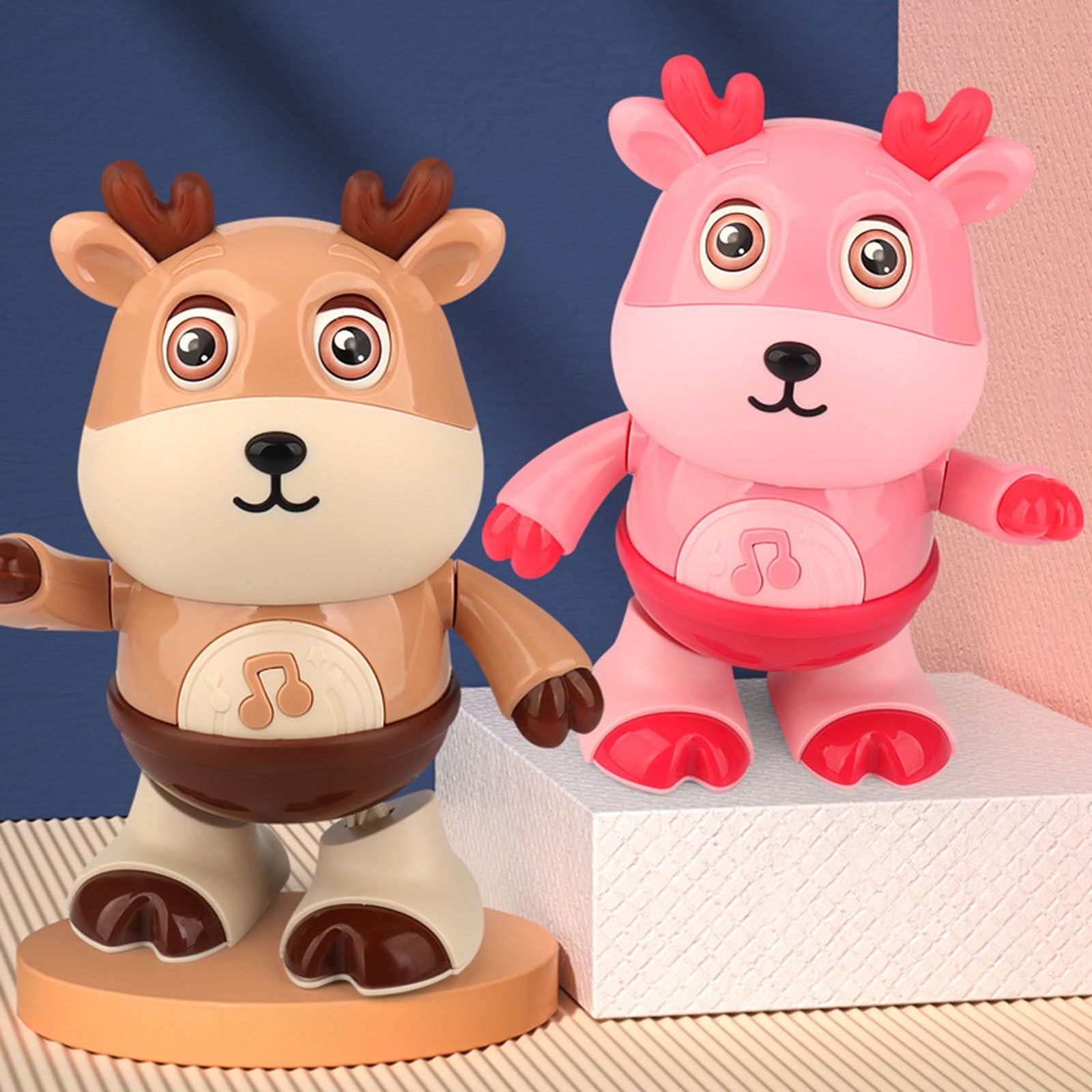 Vekome Cute Baby Cow Musical Toys, Dancing Walking Baby Cow Toy ,Light Up Dancing Cow Baby ...