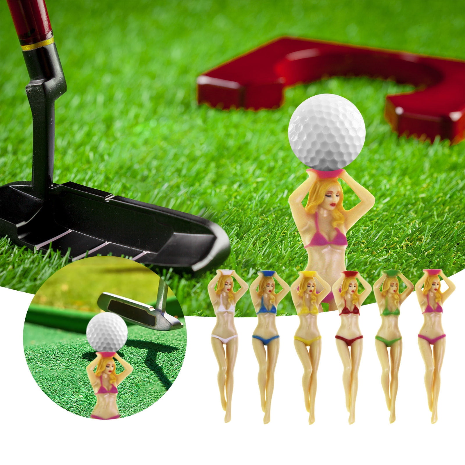 Vekome Plastic Girl Beautiful Sexy Ball Tee Ball Model Girl Beautiful Bikini Ball Sports