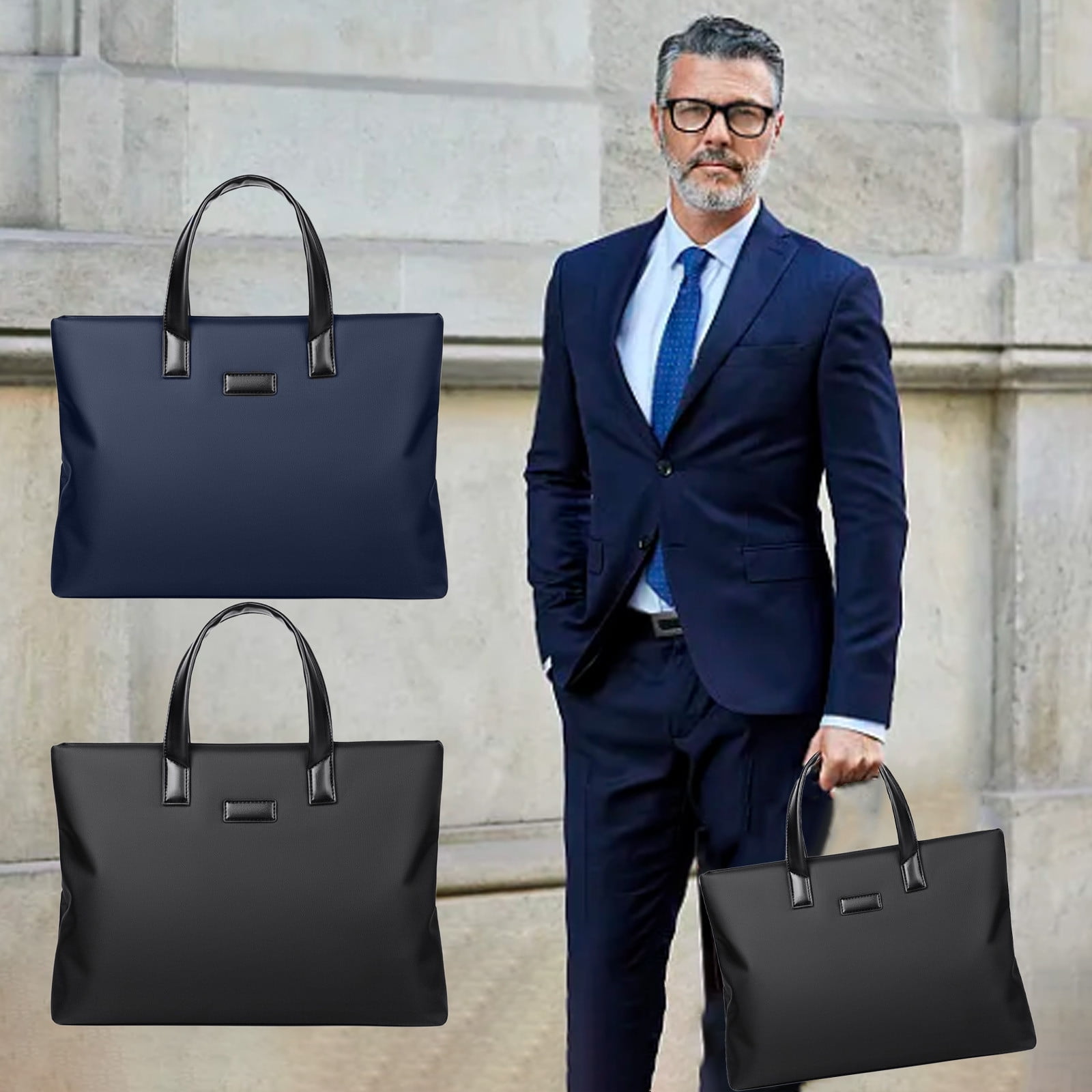 Vekome Portable Large-capacity Oxford Cloth Briefcase Document Bag ...