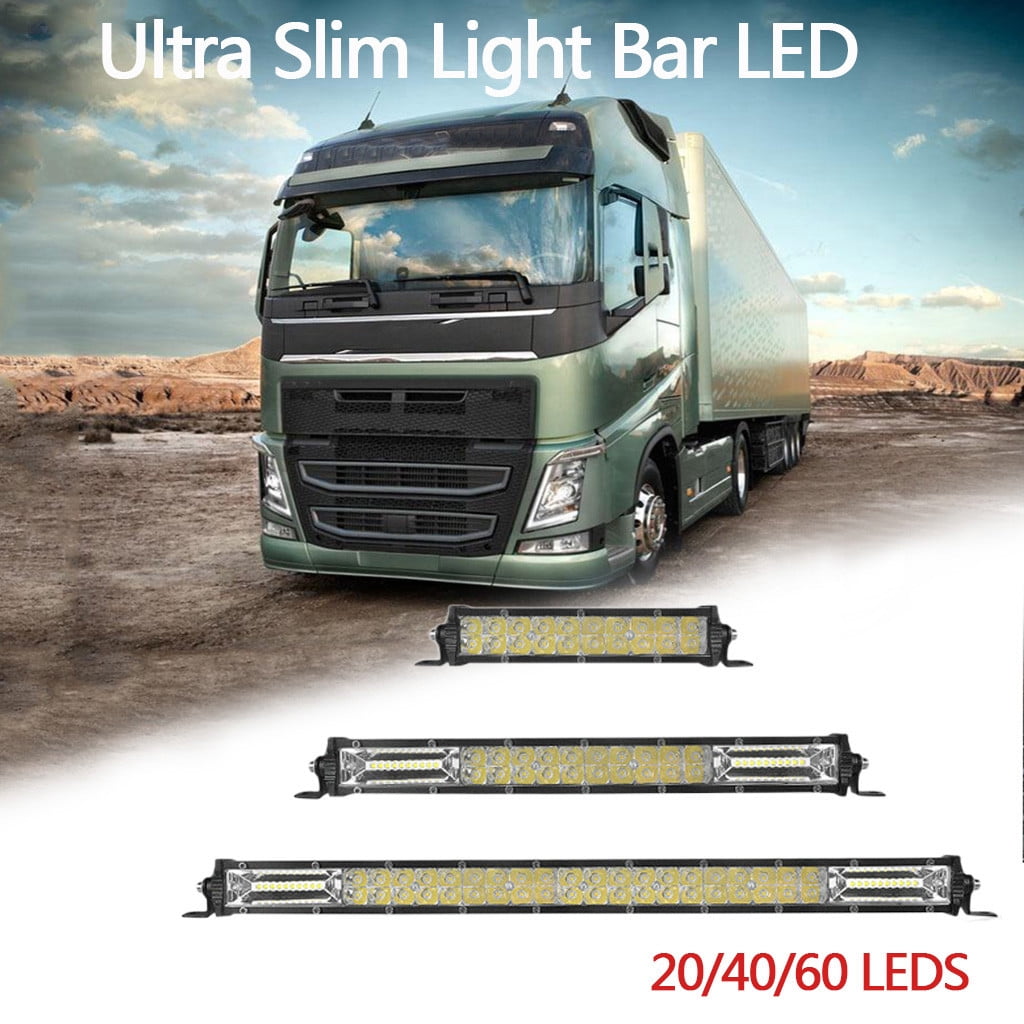 Clearance Vekome Ultra Slim Light Bar LED Spots Floods Combo Rows ...